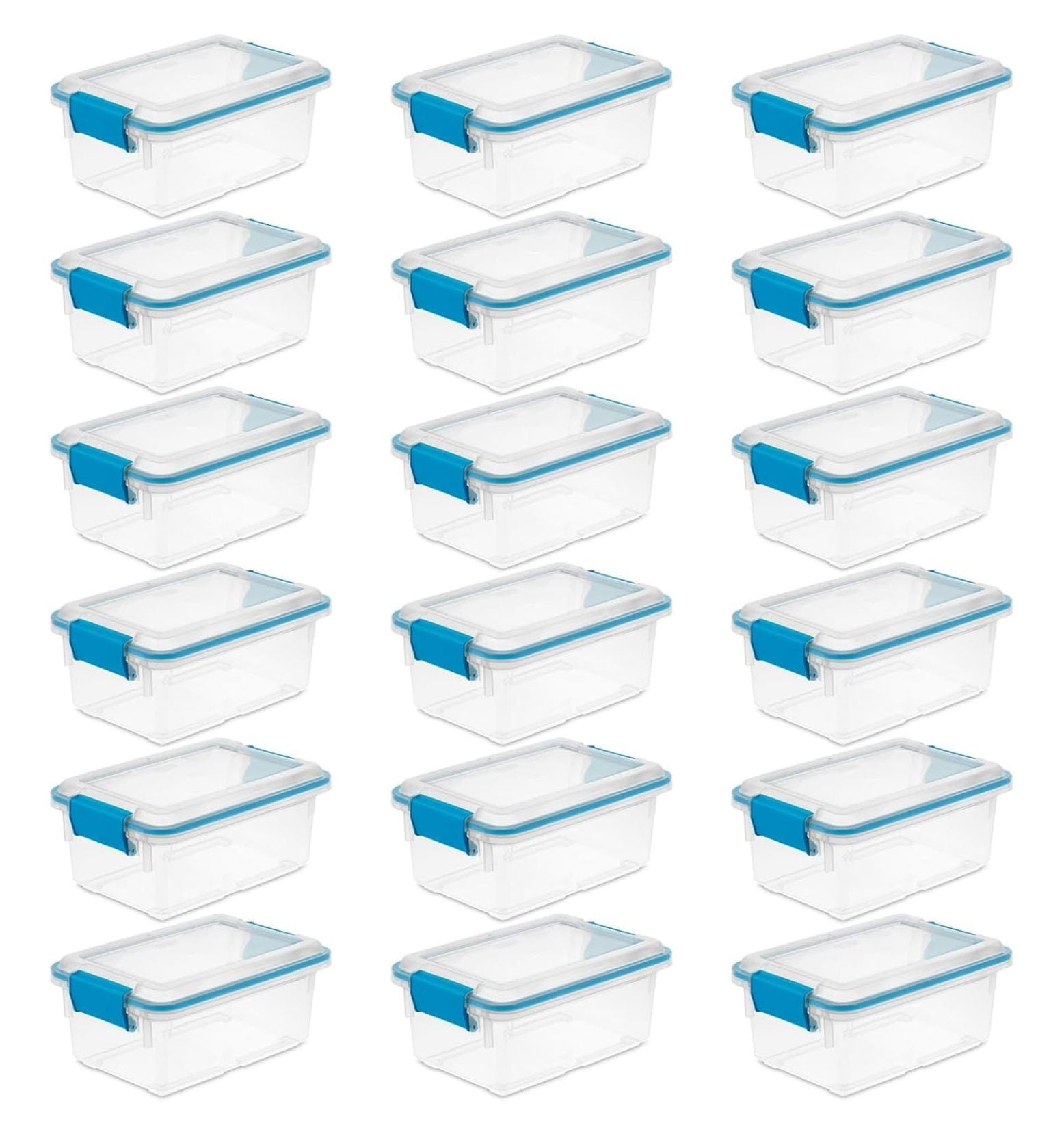 7.5 Qt Gasket Box, Stackable Storage Bin with Latching Lid and Tight ...