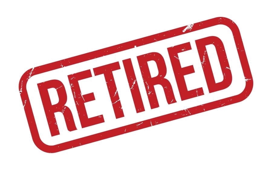 Red Retirement Sign Design Edible Icing Image Cake Topper, by Tnct ...
