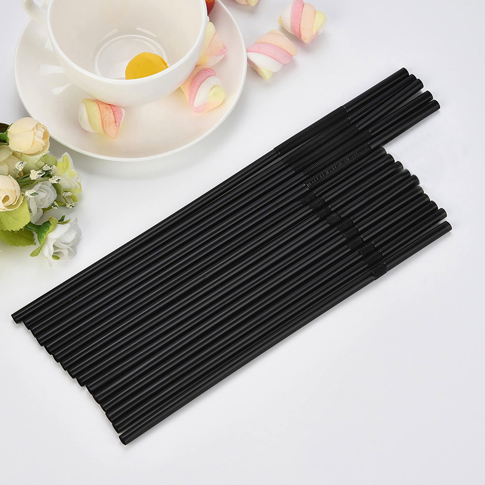 7.5'' Stir Straws (3mm) - Black - 5,000 ct, C9100 (Black) - Walmart.com
