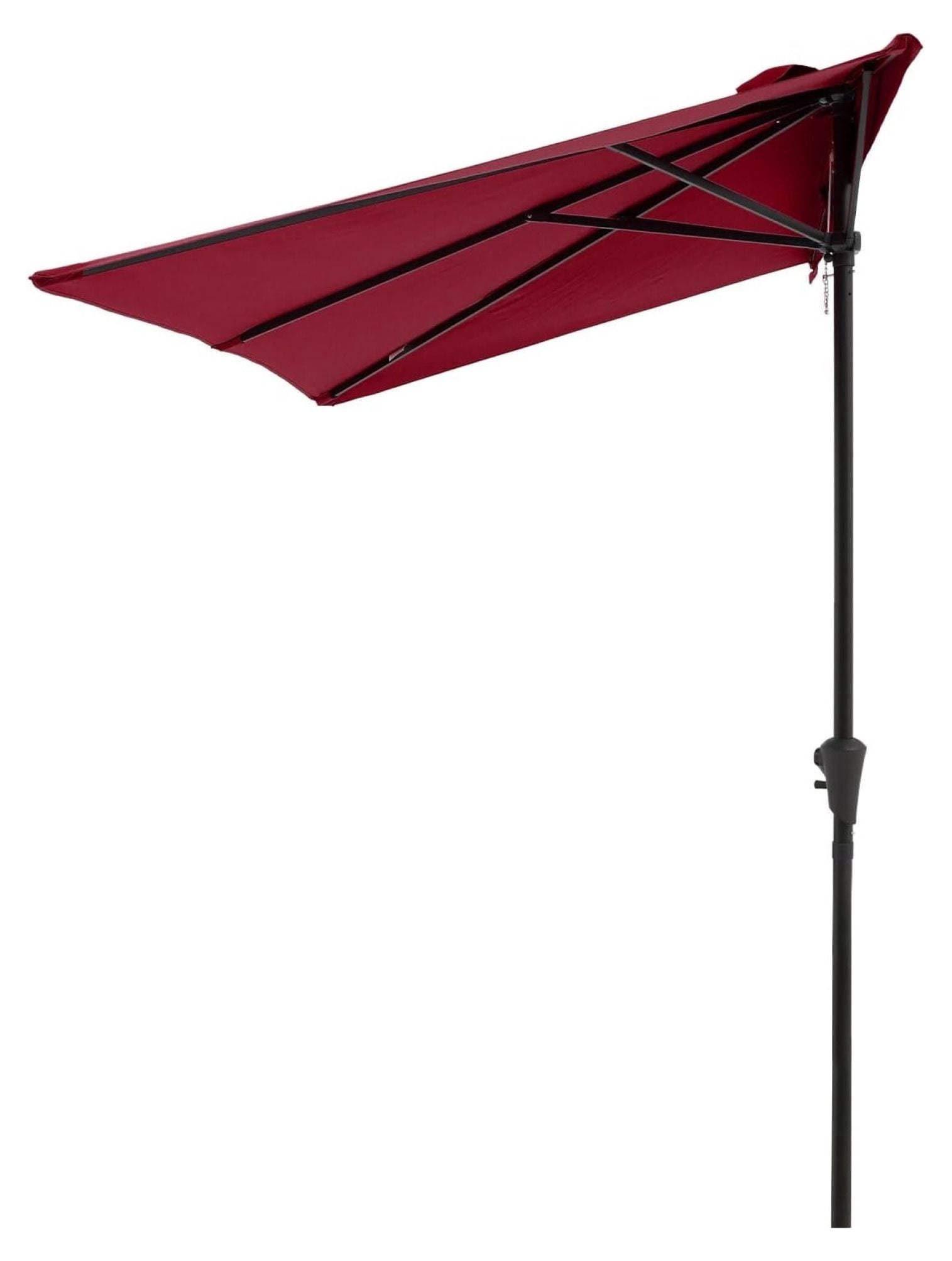 7.5’by 4’Half Rectangular Outdoor Patio Umbrella for Patio, Balcony ...