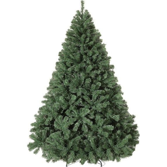 7.5 ft Artificial Christmas Tree, Realistic Premium Spruce Hinged ...