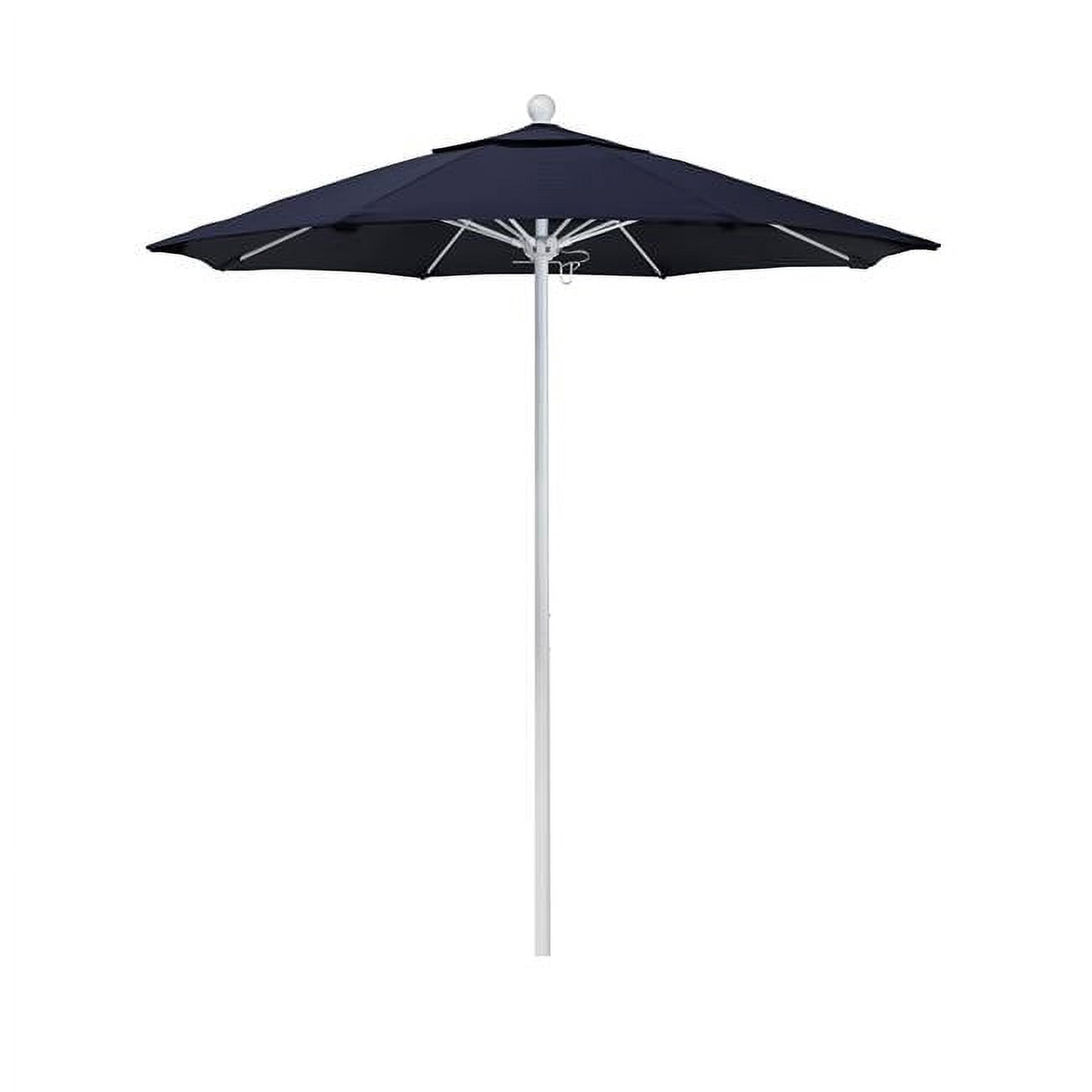 7.5 ft. Fiberglass Pulley Open Market Umbrella - Matted White and ...
