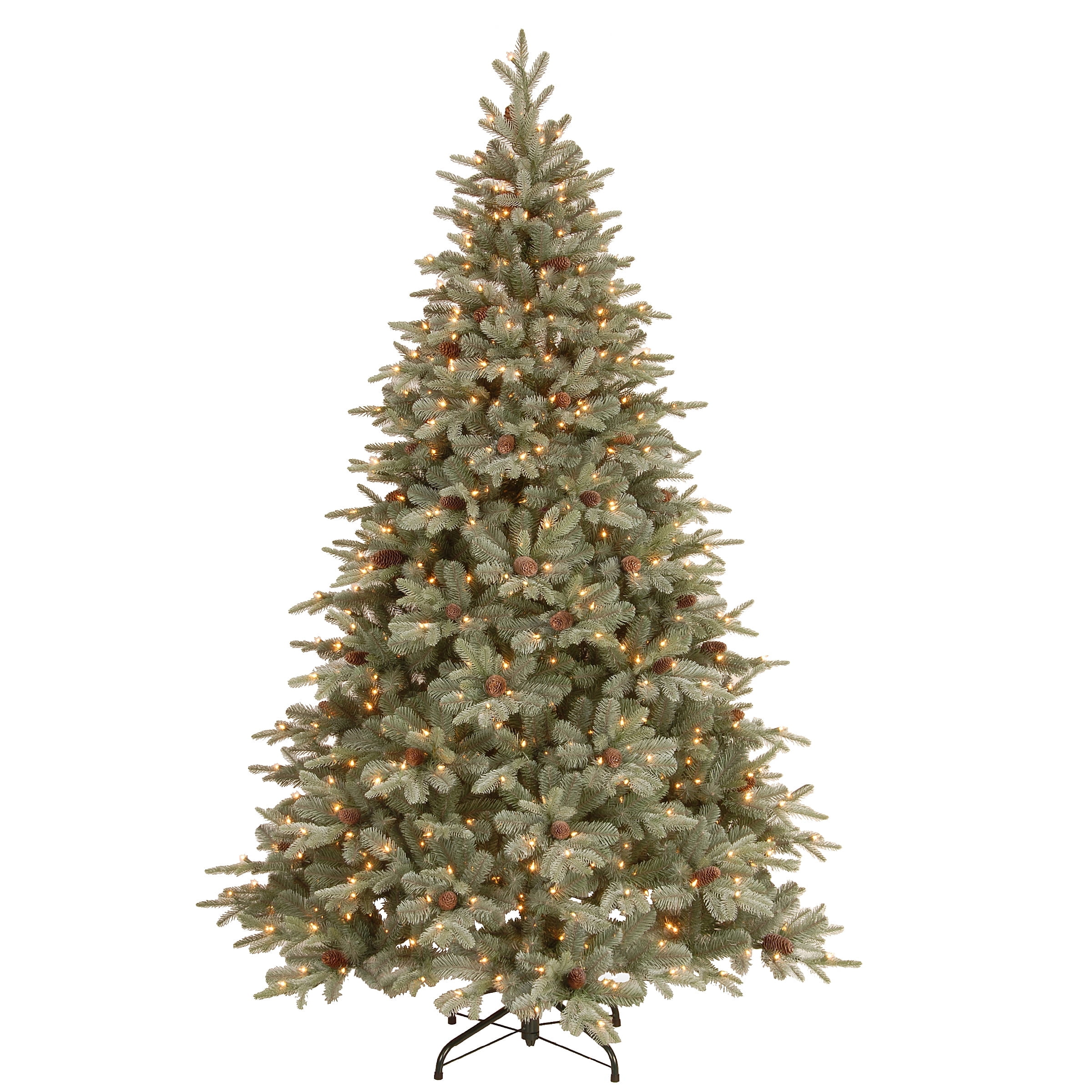 National Tree Company 7.5 ft. Frosted Arctic Spruce Tree with Clear ...