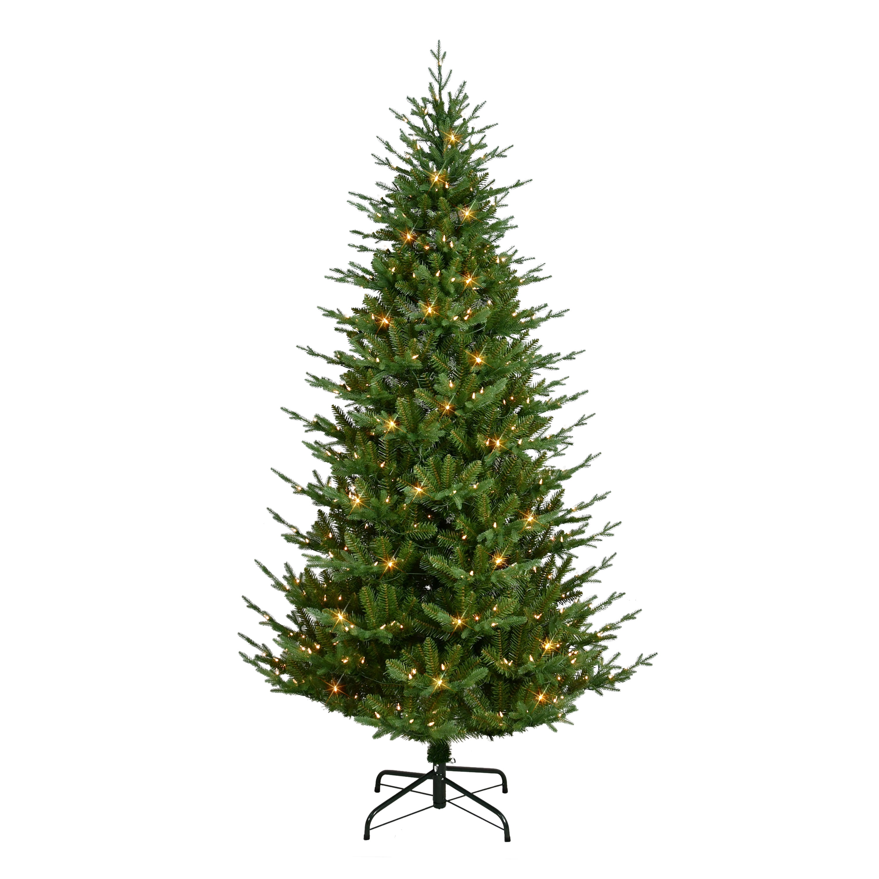 7.5 ft Pre-Lit Boulderwood Artificial Spruce Tree - Walmart.com
