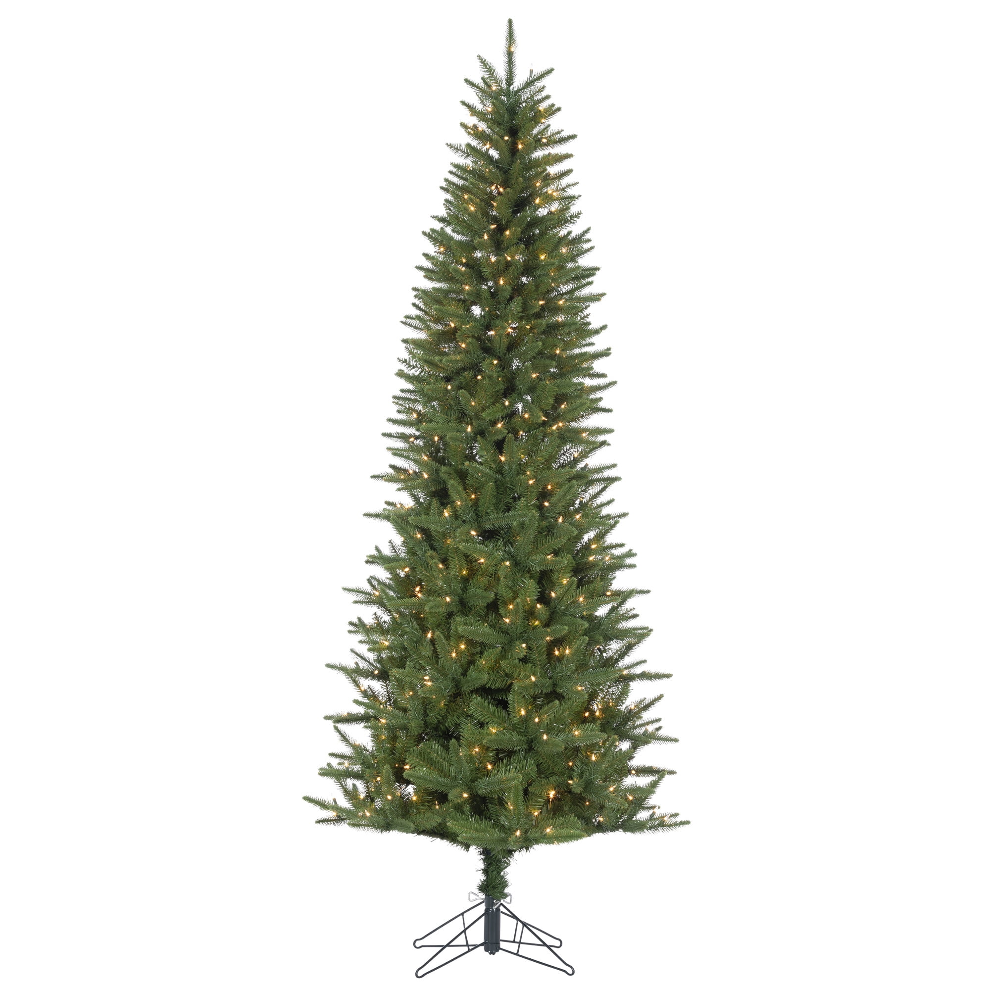 7.5 ft. Pre Lit Clear Incandescent Natural Cut Narrow Northern Spruce ...
