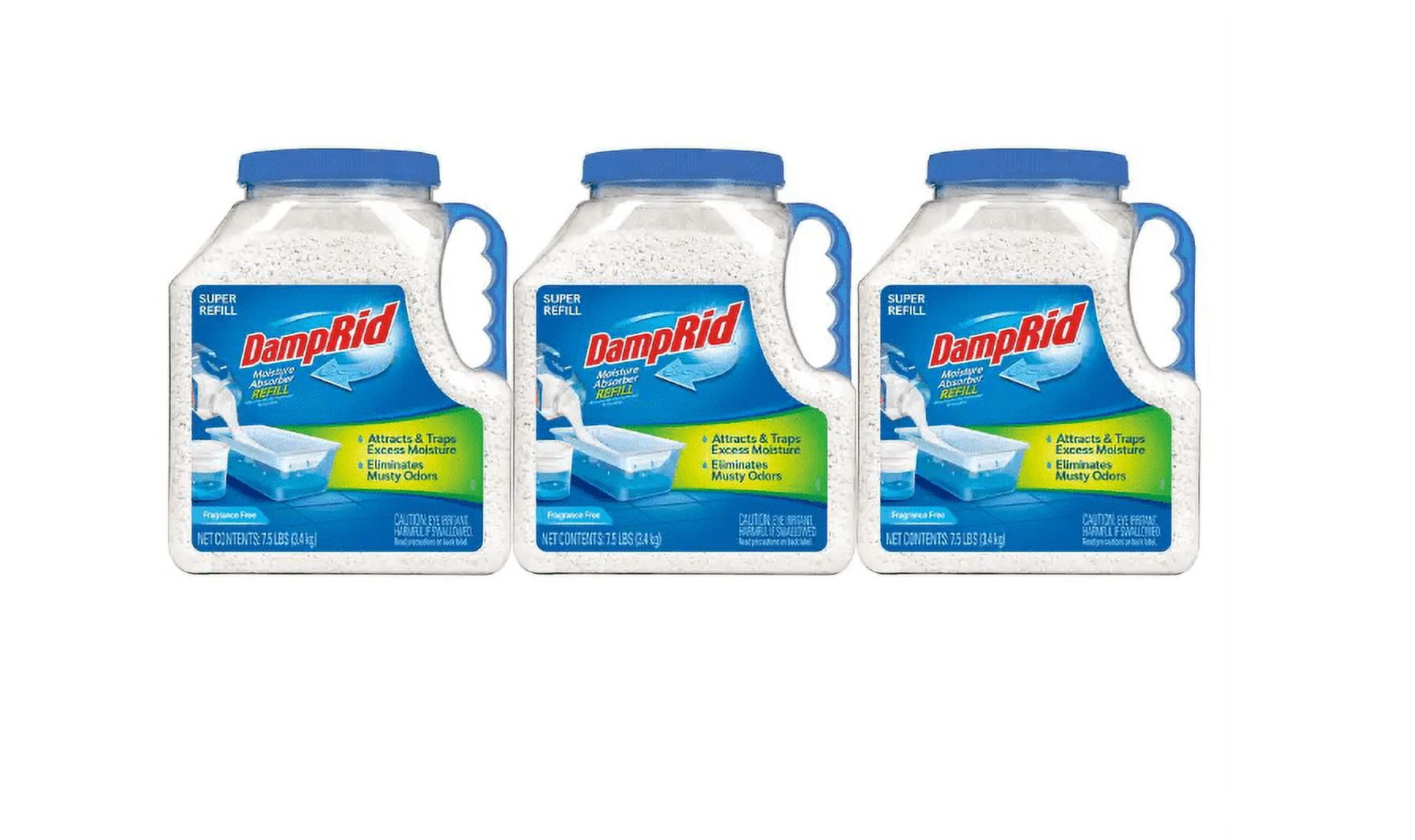 DampRid Super Refill Moisture Absorber 7.5 lbs, Fragrance Free, Removes ...