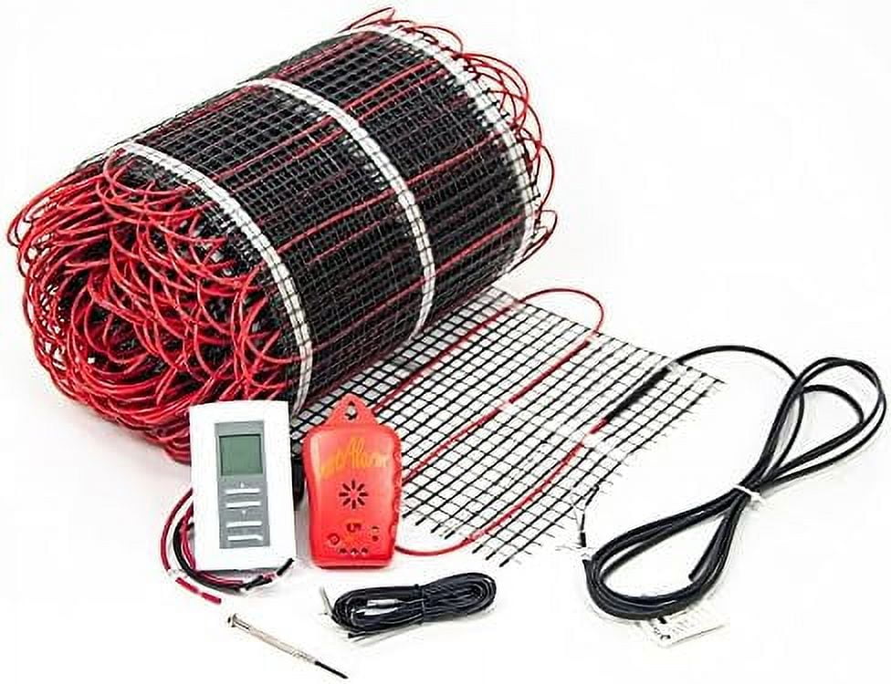 7.5 sq.ft. 120-Volt. Ceramic & Stone Tile Electric Floor Heating Kit w ...