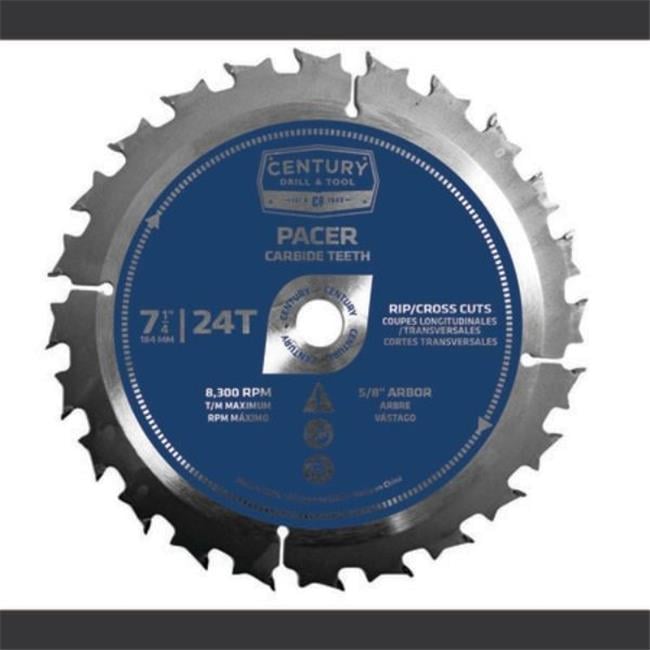 7.5 x 0.625 in. 24T Arbor Pacer Economy Carbide Saw Blade - Walmart.com