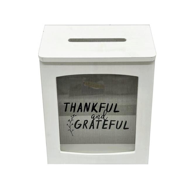 7.5 x 10 in. Decorative Thankful & Grateful Box Decor Bank - Pack of 8 ...