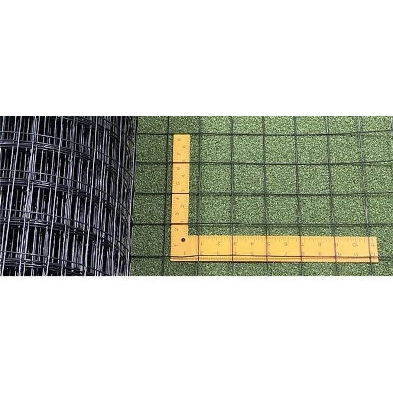 7.5 x 100 ft. Black Steel Square Grid 2 x 2 in. Fence - Walmart.com