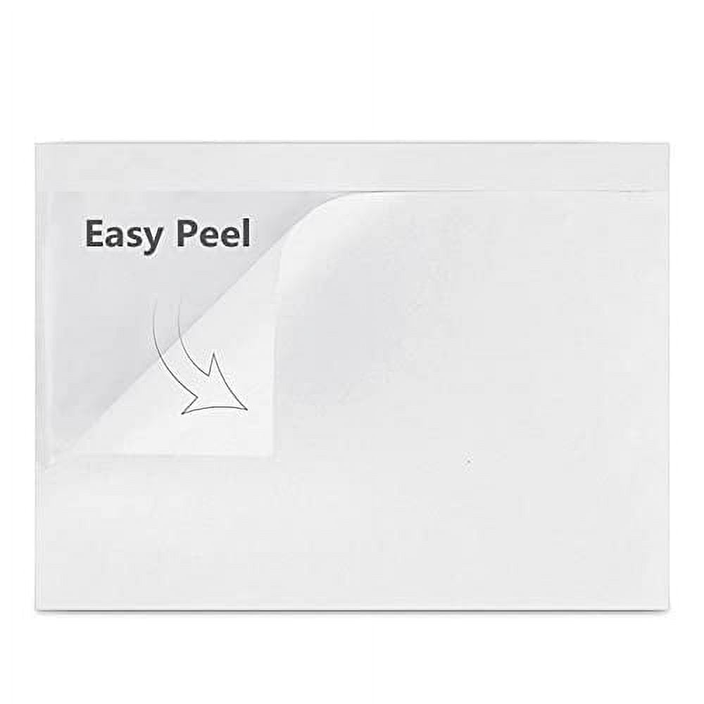 7.5" x 5.5" Clear Plastic Adhesive Packing List Mailing Shipping label ...