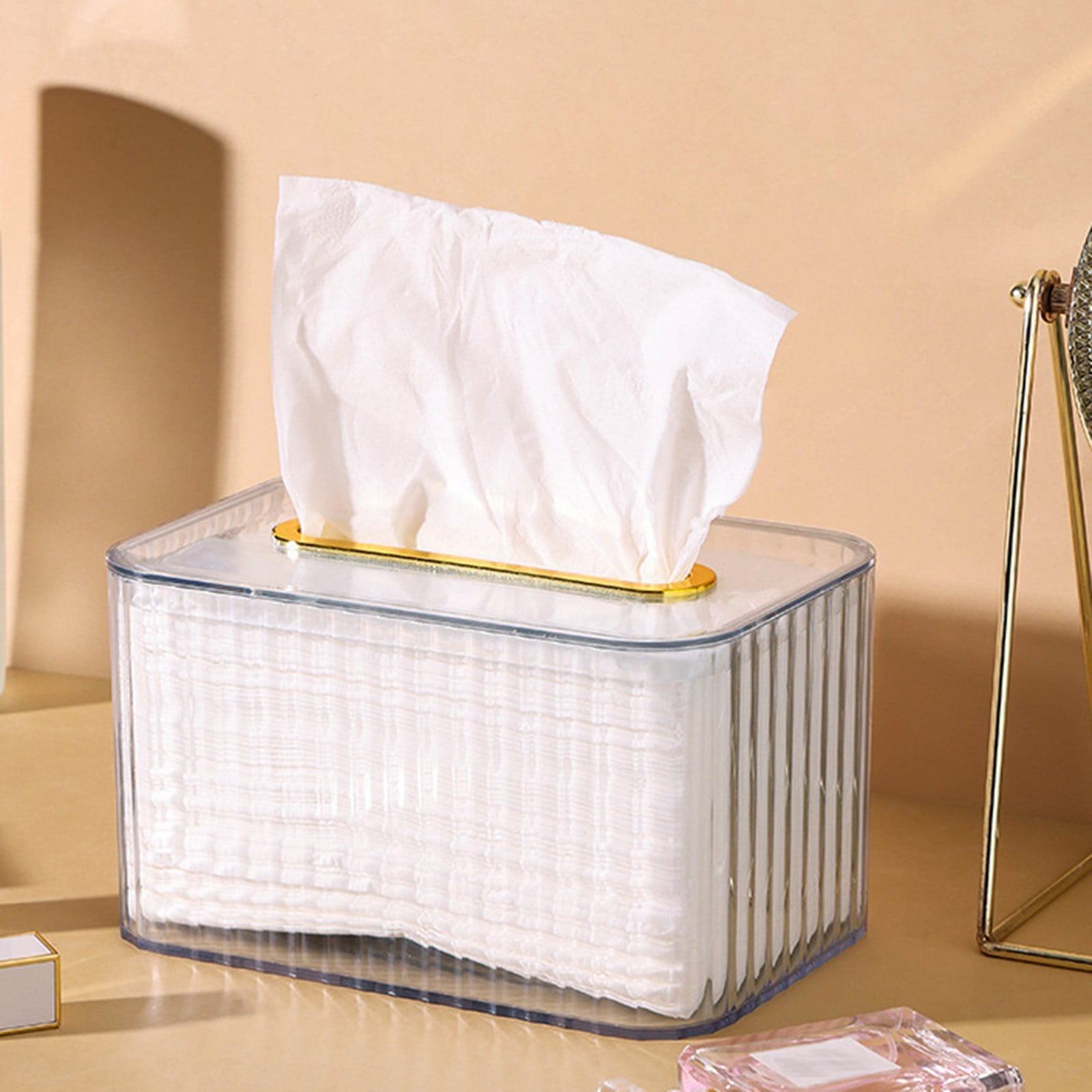 7.5''x5''x4'' Acrylic Tissue Box, Clear Tissue Holder Rectangular ...