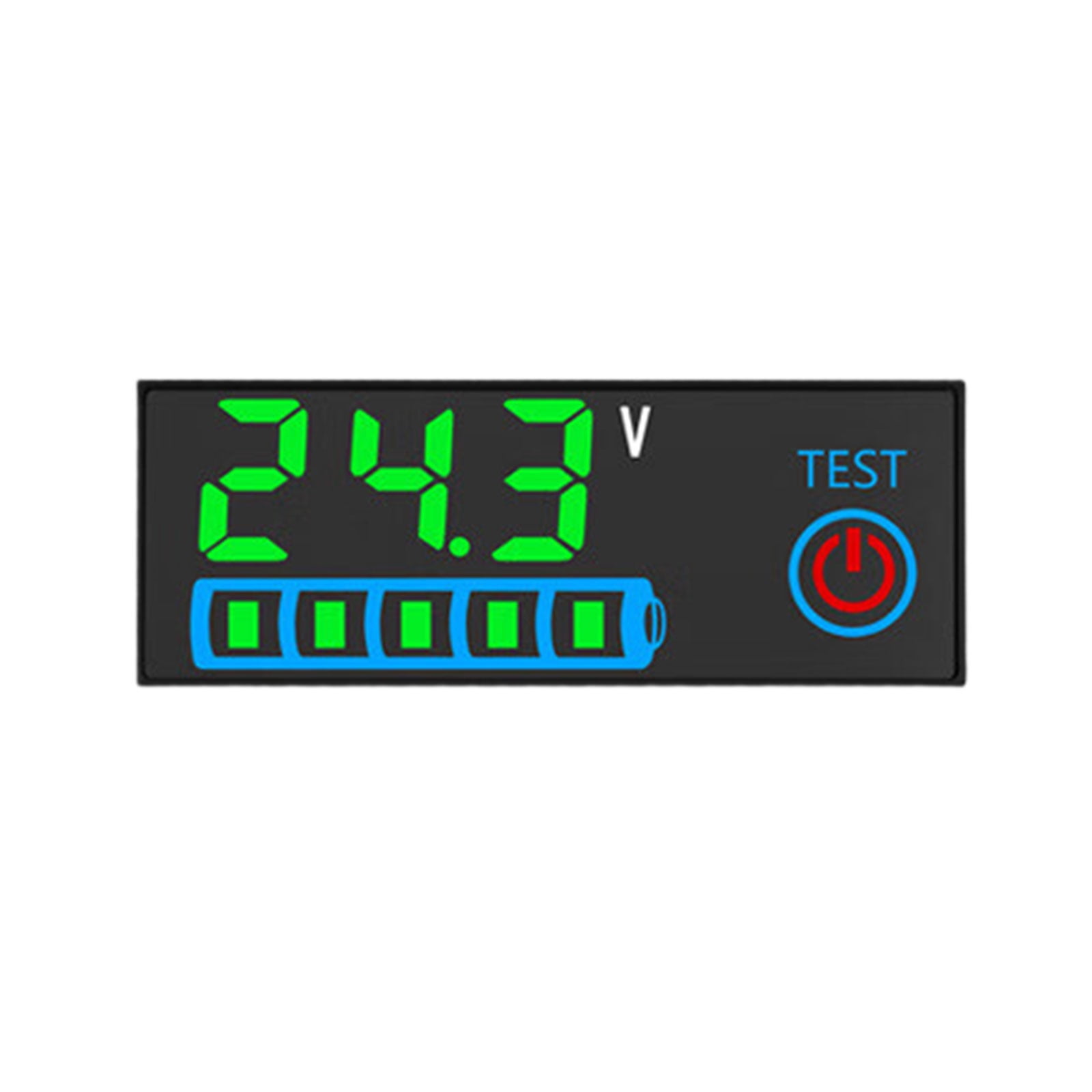 7-55V Levels Indicators 18650 Capacity Testing Board Digital Voltmeter ...