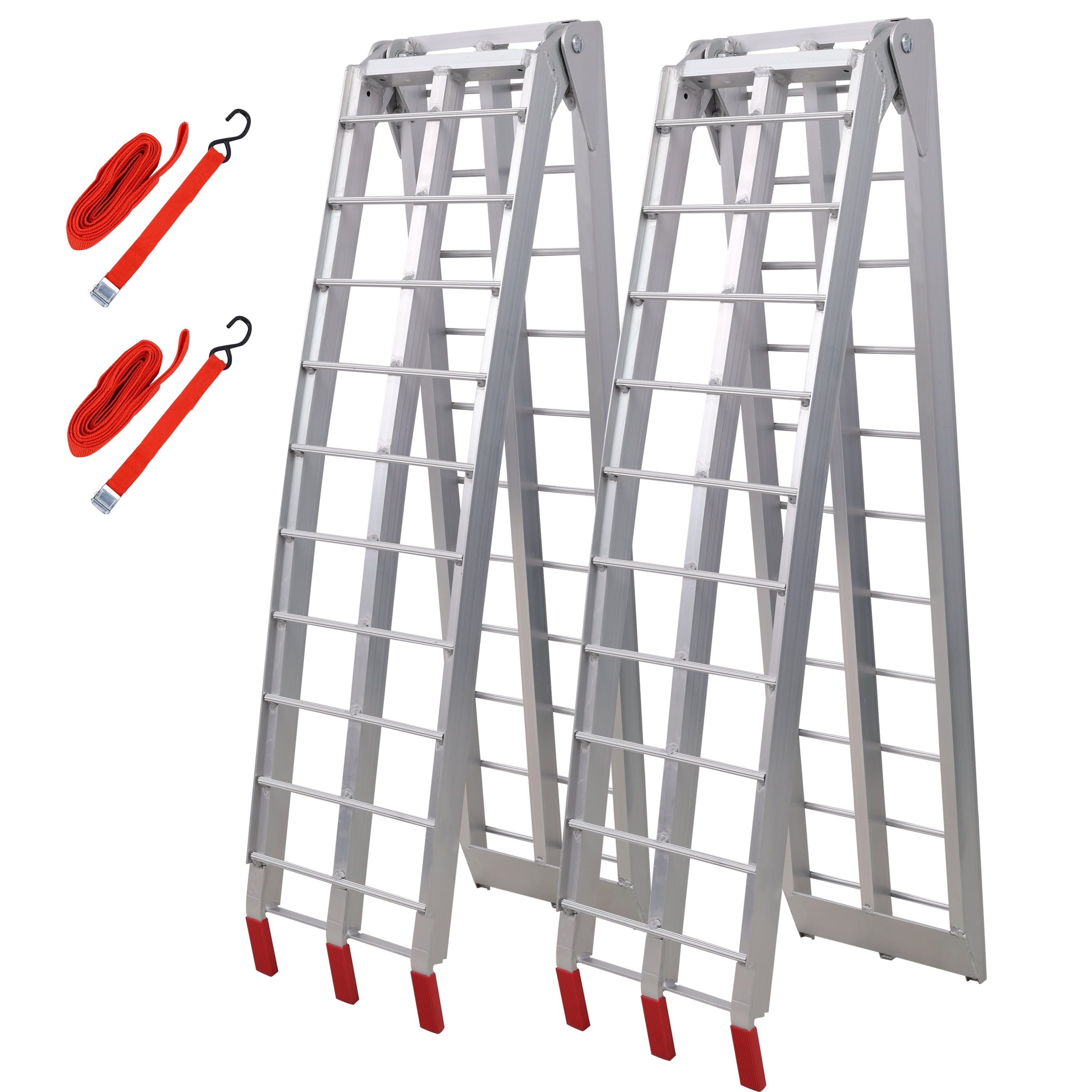 7.5FT Aluminum Loading Ramps, 1500 Lbs Capacity per pair, With safety ...