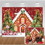 Red Christmas Backdrop 8x6FT Christmas Background Sparkling Stars ...