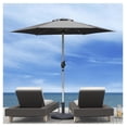 7.5FT Patio Umbrella Outdoor, Tilt & Crank Sun Umbrella, UV Protection ...