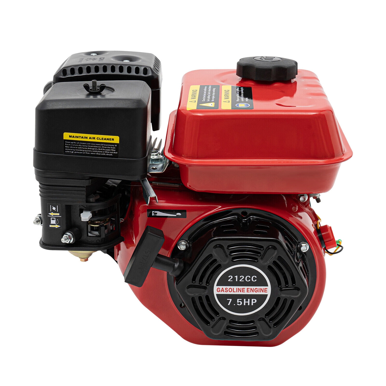 7.5HP 4-Stroke Gasoline Engine Boat Outboard Motor Engine for Fishing ...