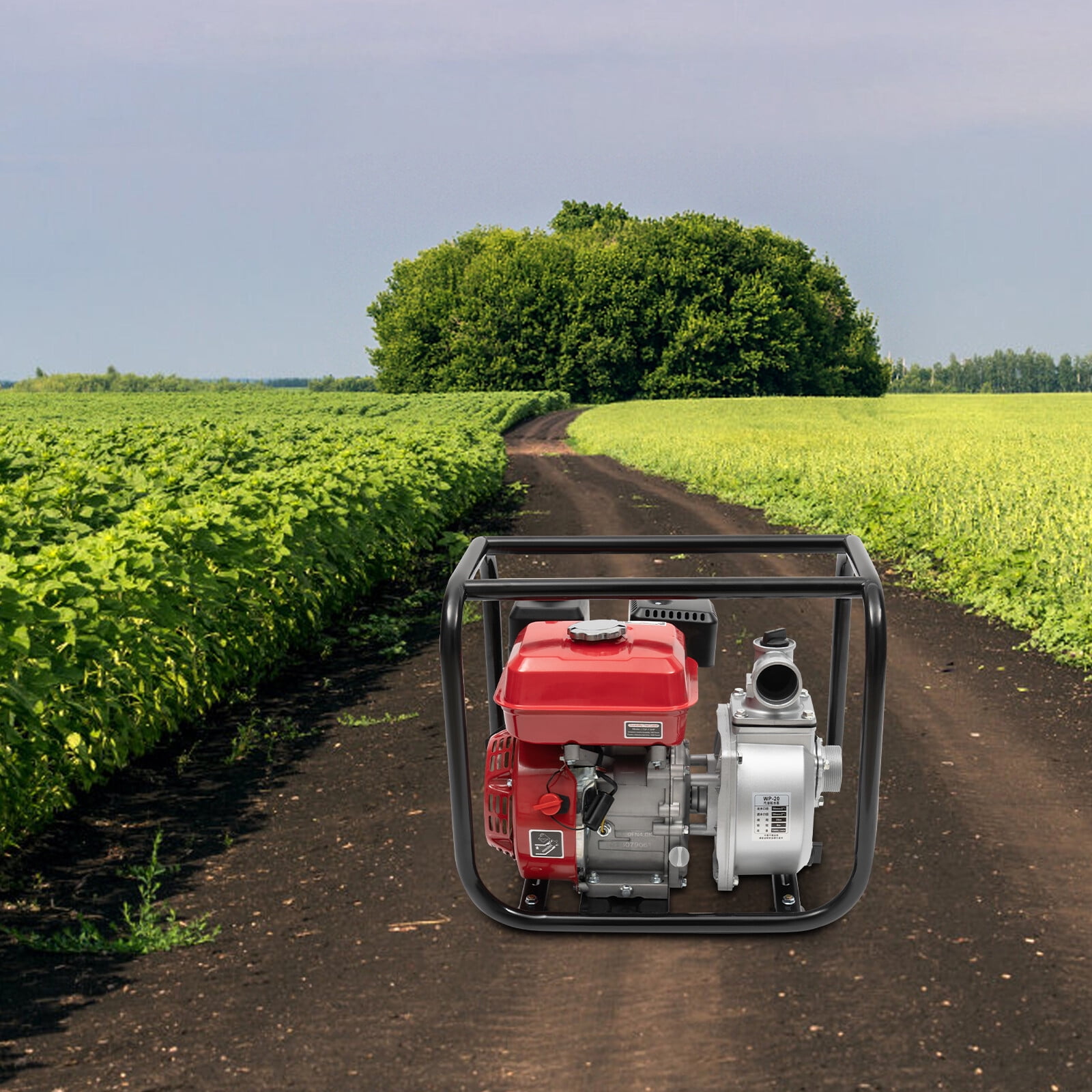 7.5HP Gasoline Water Pump High Pressure, 2 Inch 98FT Total Head ...