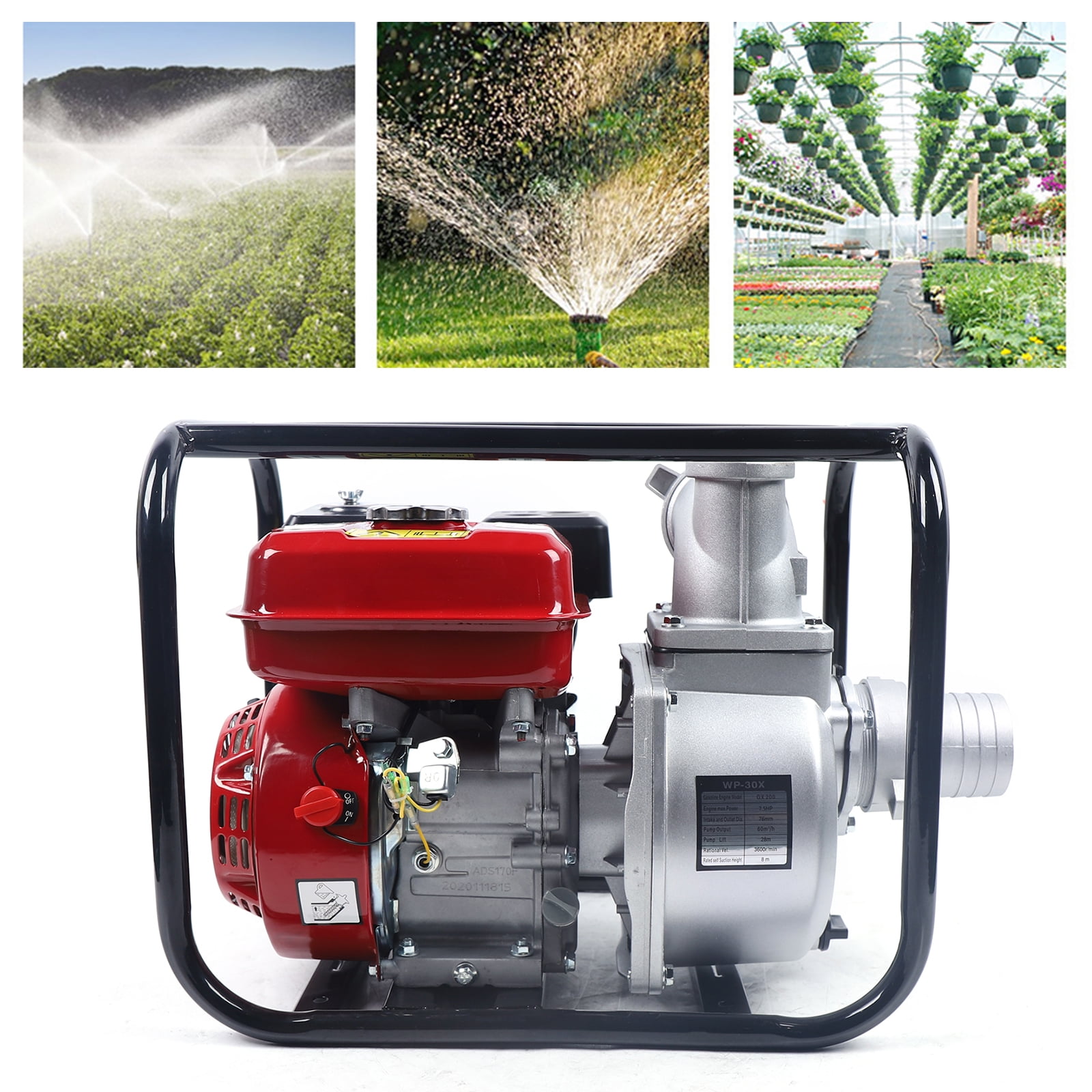 7.5HP Water Pressure Booster Pump Garden Irrigation Transfer Pump 60m³ ...