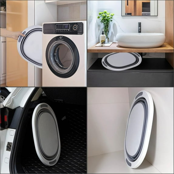 7.5L Collapsible Plastic Dishpan – Foldable Sink and Food Tub for ...