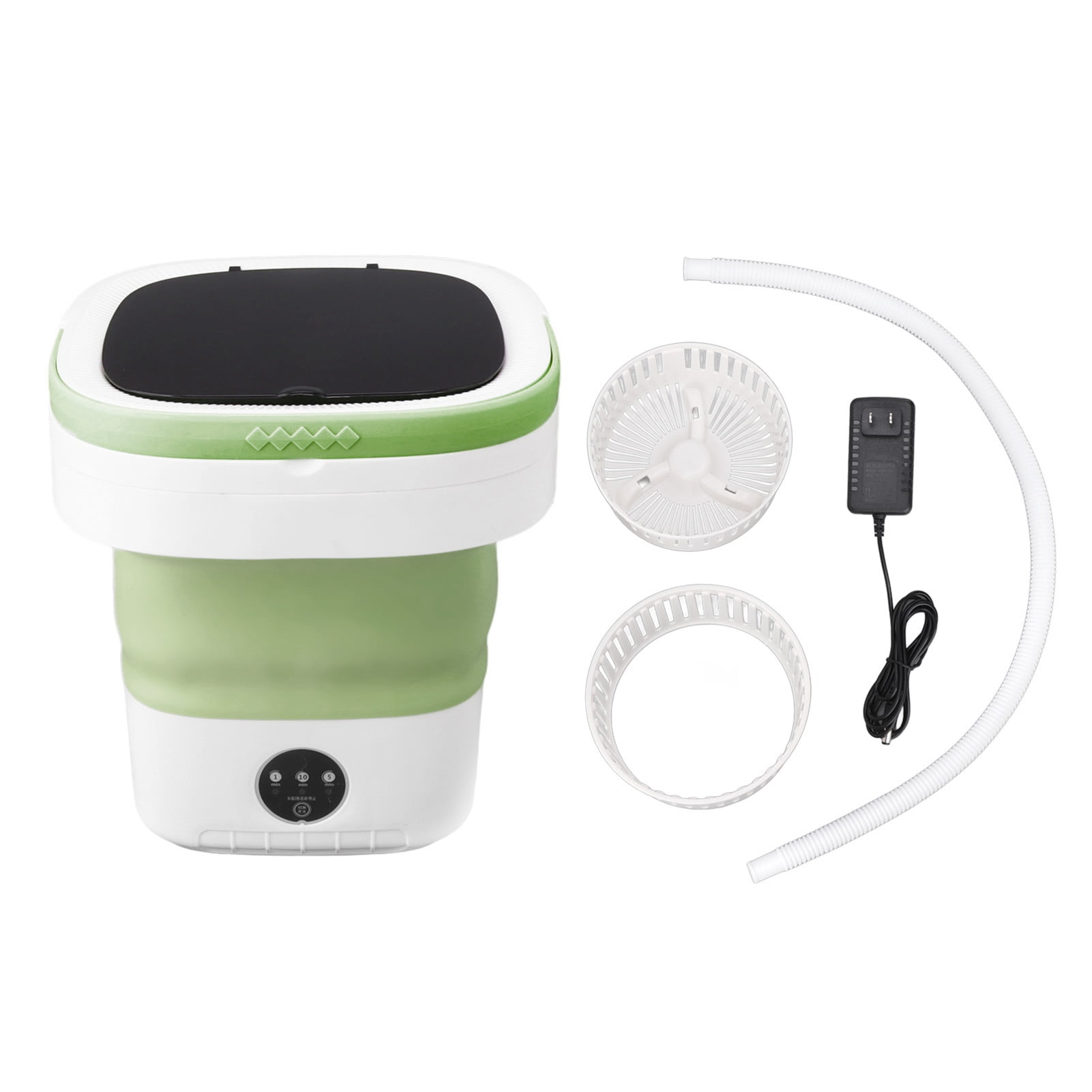 7.5L Mini Portable Bucket Washer Foldable Washing Machine with Soft ...