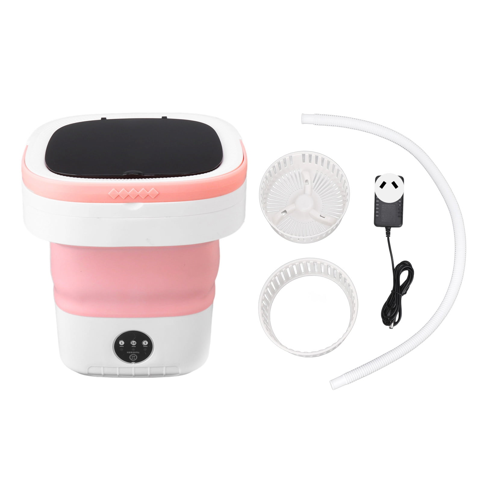 7.5L Mini Portable Bucket Washer Foldable Washing Machine with Soft ...