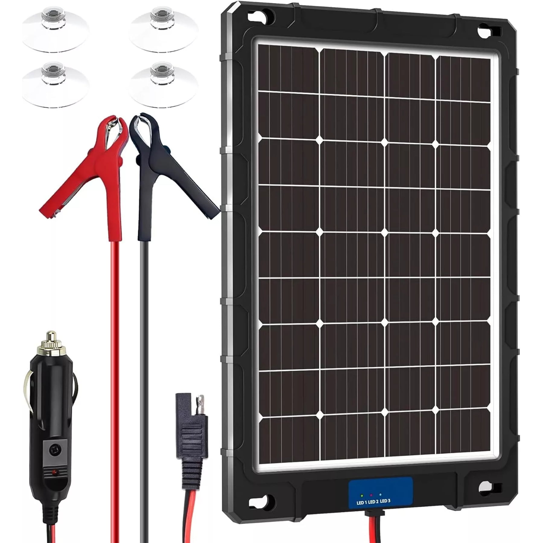 7.5W 12V Solar Panel Kit with Upgraded Controller for Car, RV ...