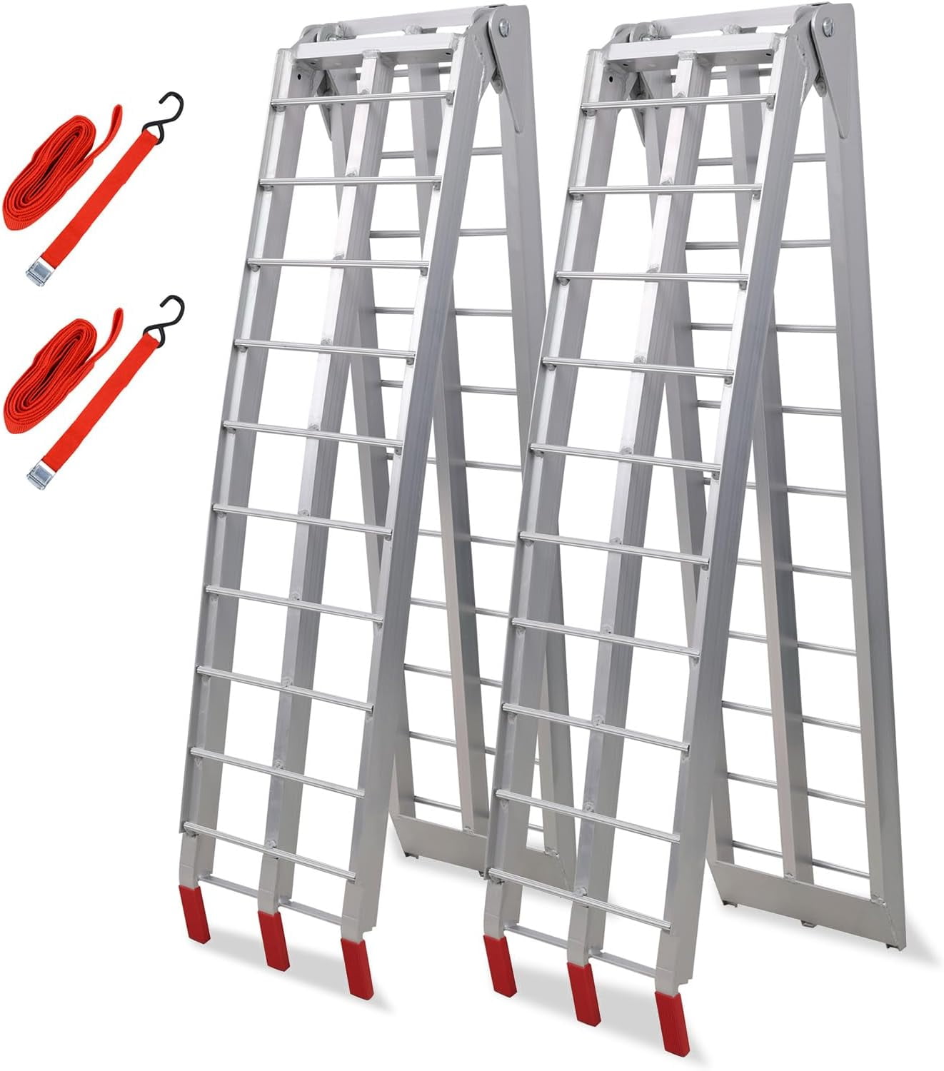 7.5ft Aluminum Ramps, 1500lbs Folding Arched Loading Pickup Truck Ramps ...