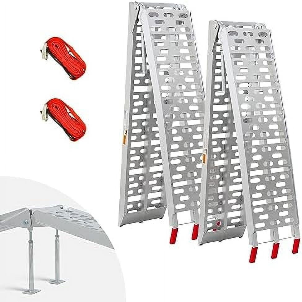7.5ft Aluminum Ramps, 1500lbs Folding Arched Loading Pickup Truck Ramps ...