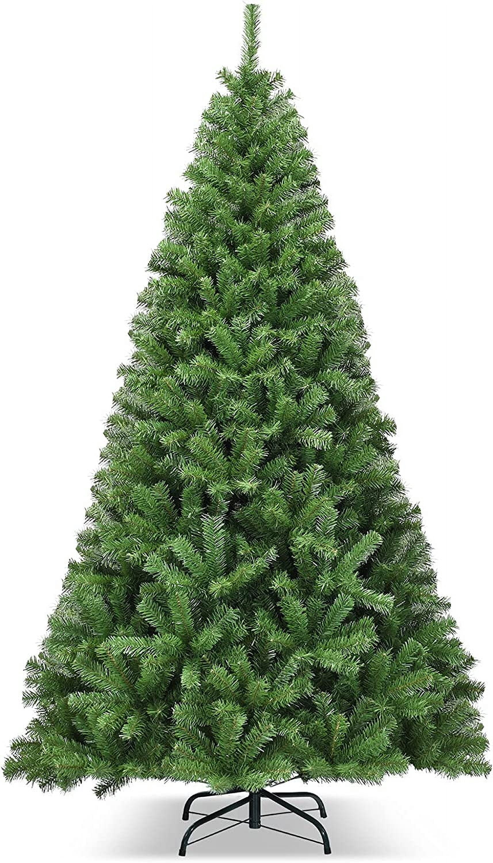 7.5ft Artificial Christmas Tree, Unlit Full Classic Spruce Xmas Tree w ...