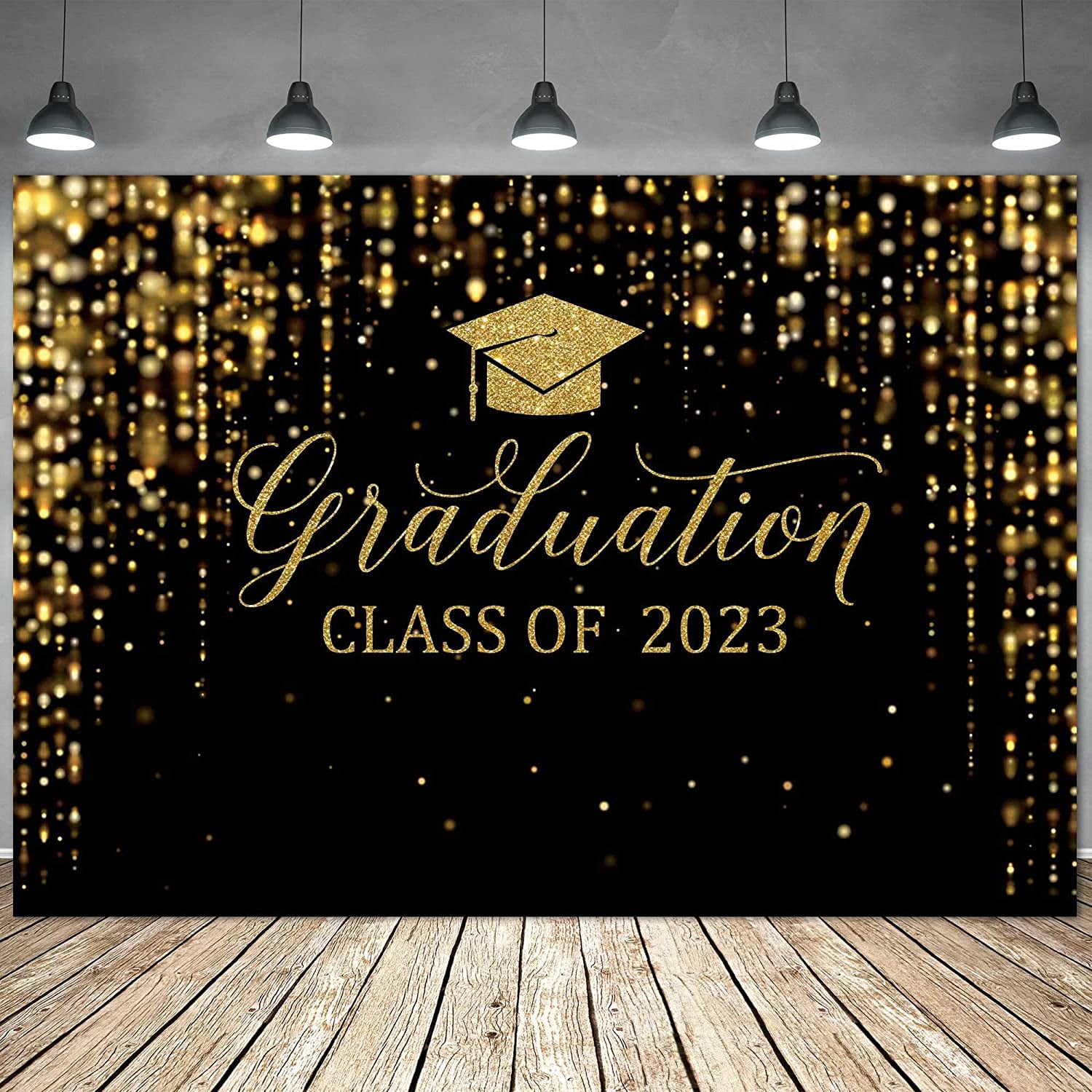 7×5ft Durable Polyester Fabric Congrats Graduation Backdrop Class of ...