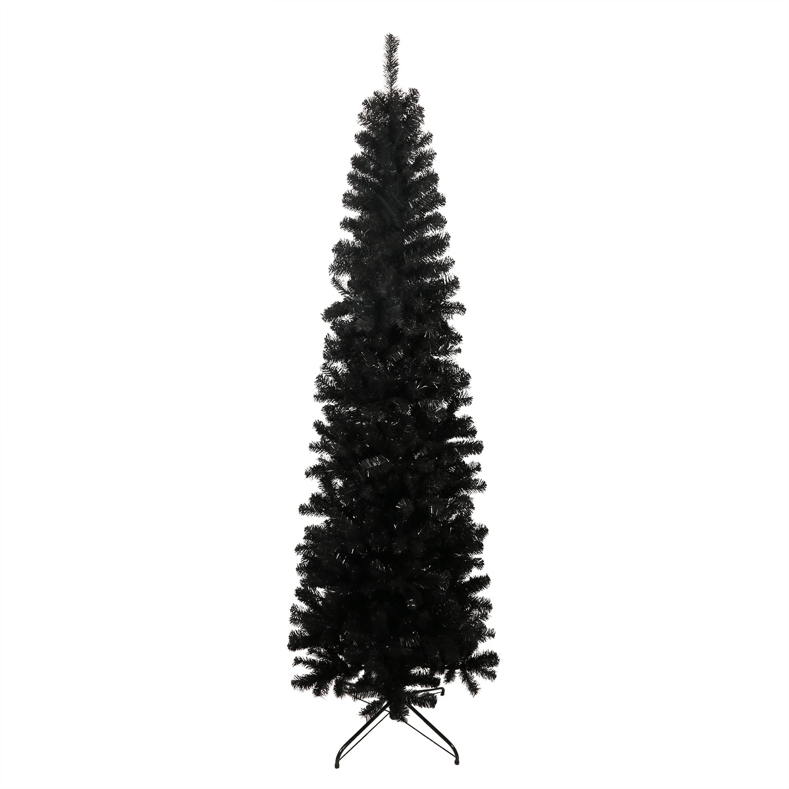 7.5ft Pencil Christmas Trees, Slim Artificial Christmas Tree with 1000 ...