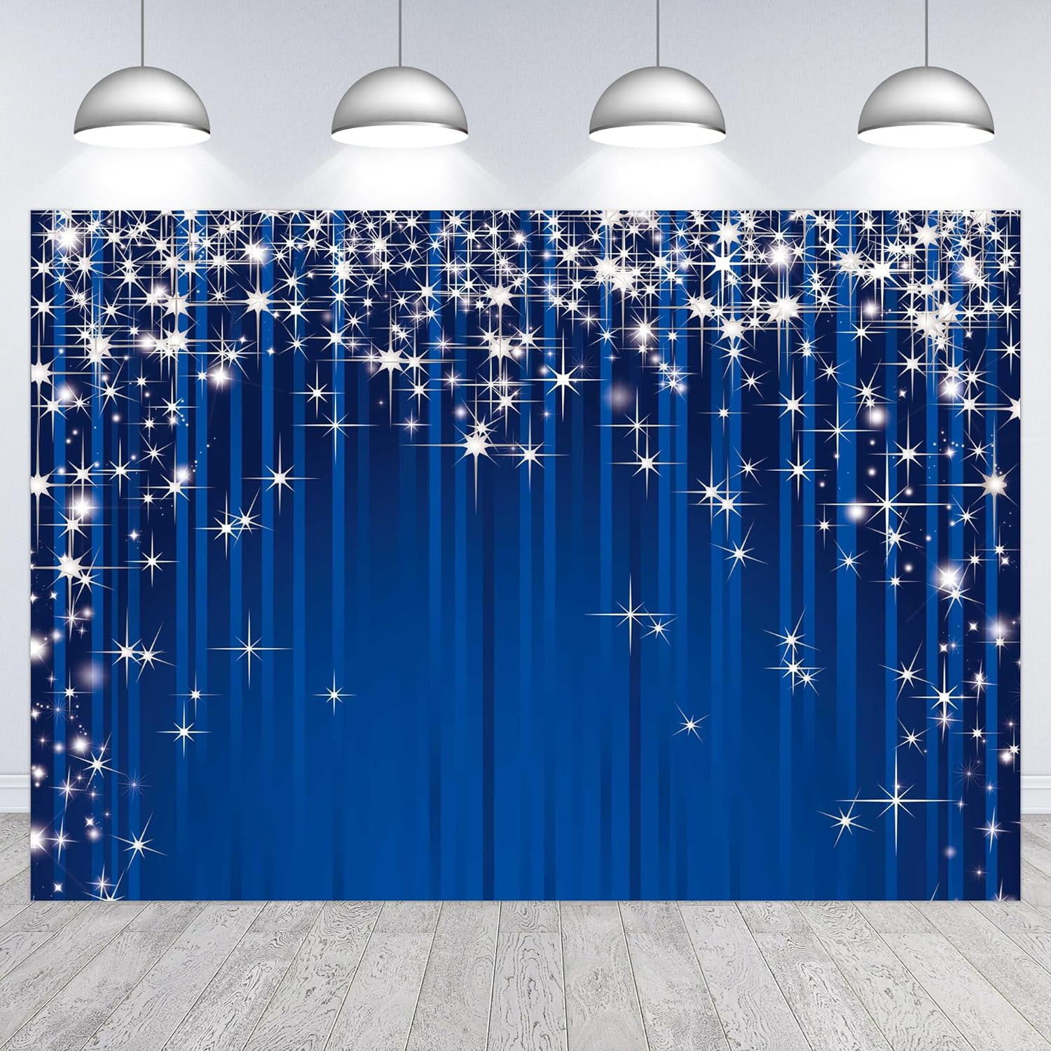 7×5ft Prom Party Backdrops for Photography 2024 Graduation Shining Navy ...