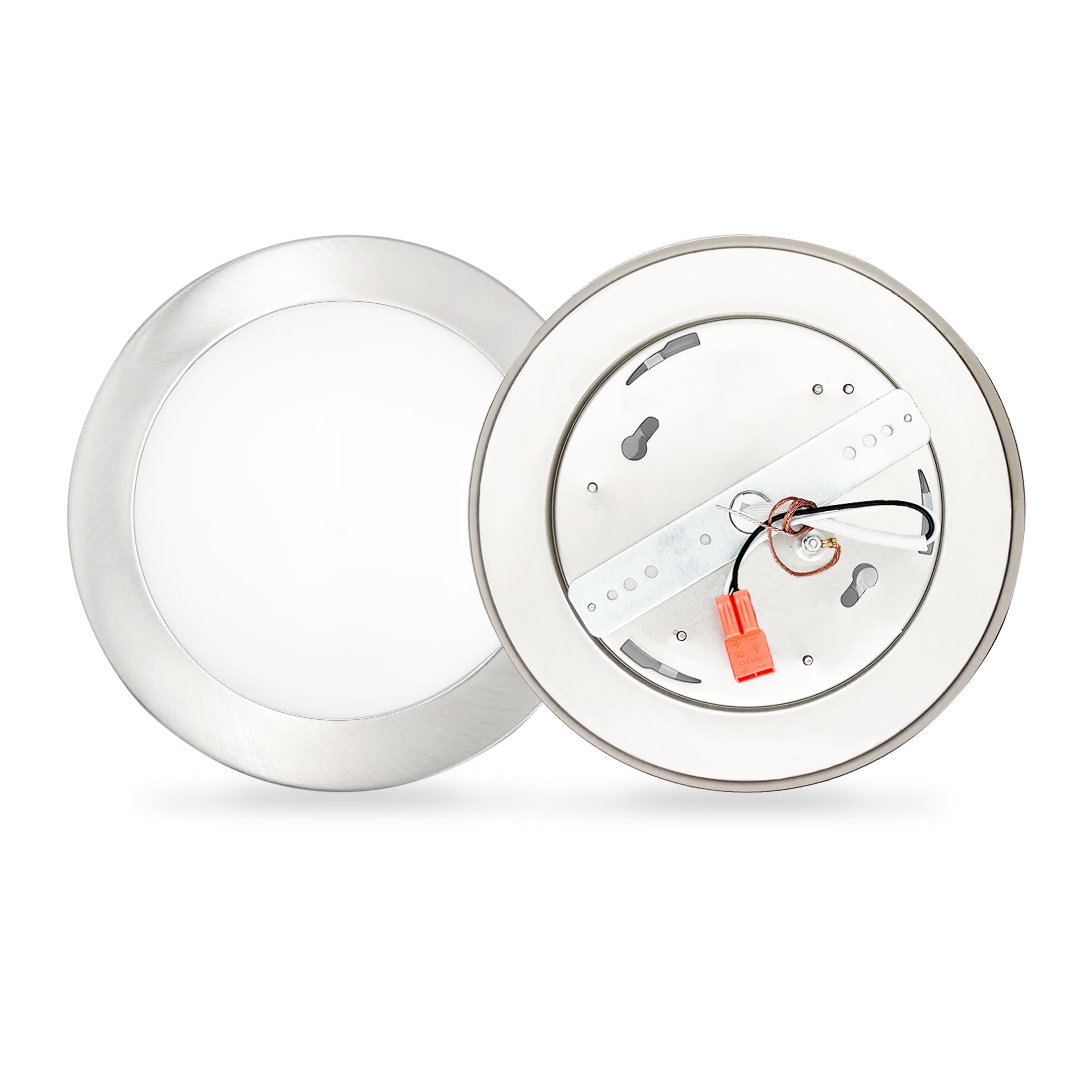 7.5inch Brushed Nickel Finish LED Disc Light - Walmart.com