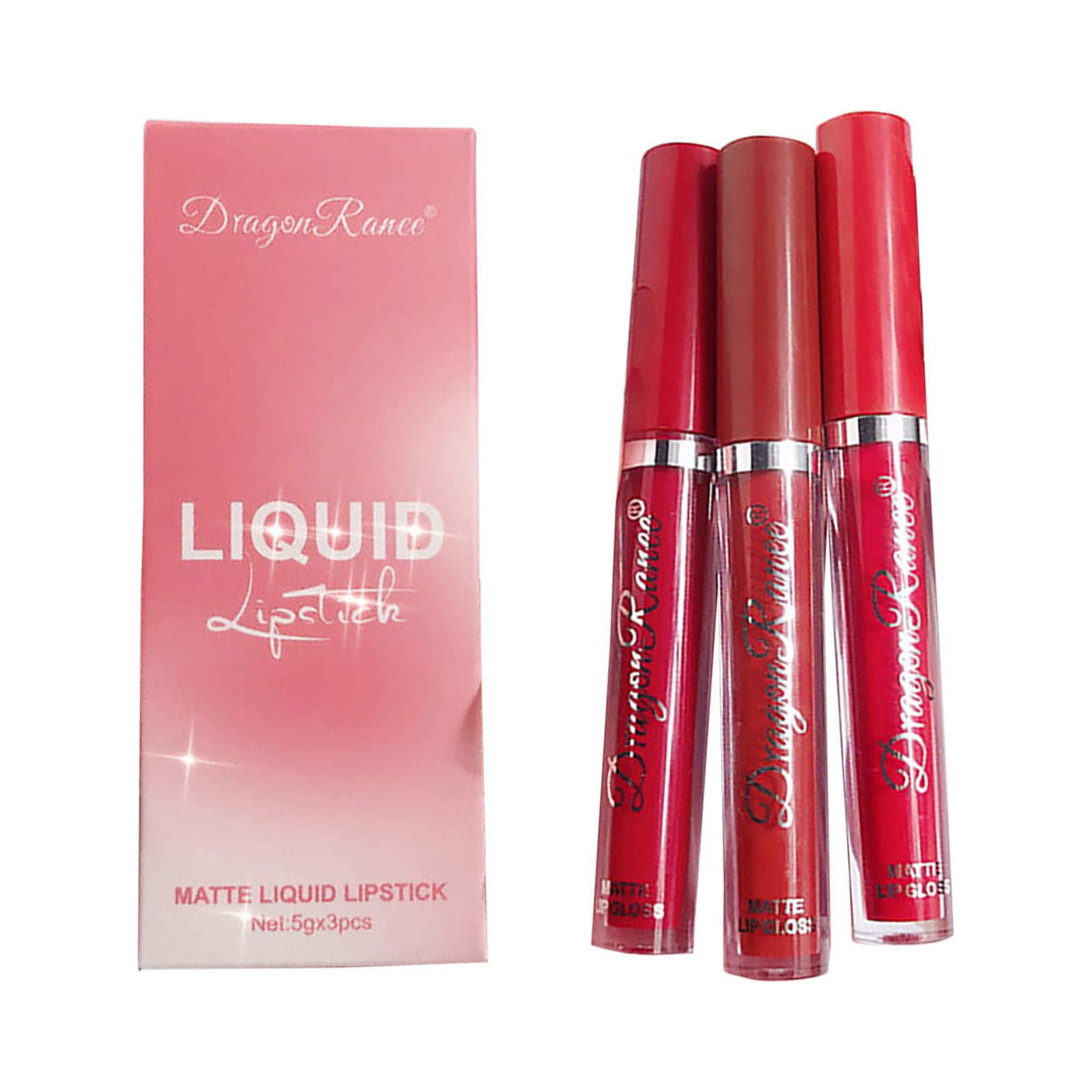 75ml 18 Color Lip Gloss 3 Box Set Matte Waterproof Long Lasting Lipstick City Plumping Lip