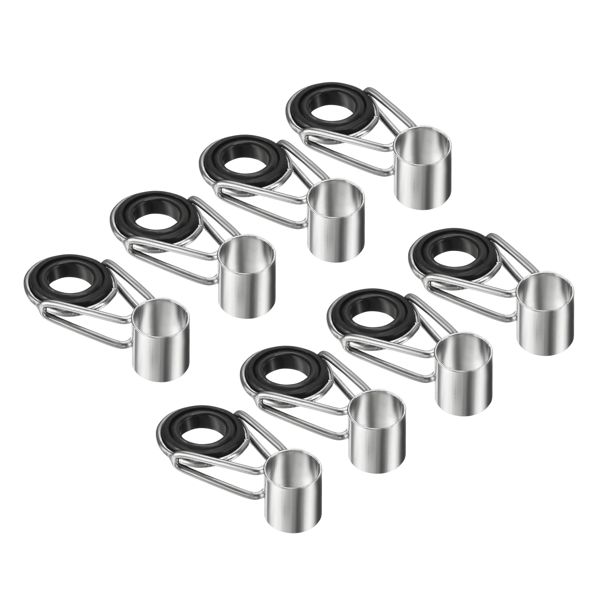 7.5mm Tube Dia Iron Fishing Rod Guide Repair Kit Line Ring Replacement ...