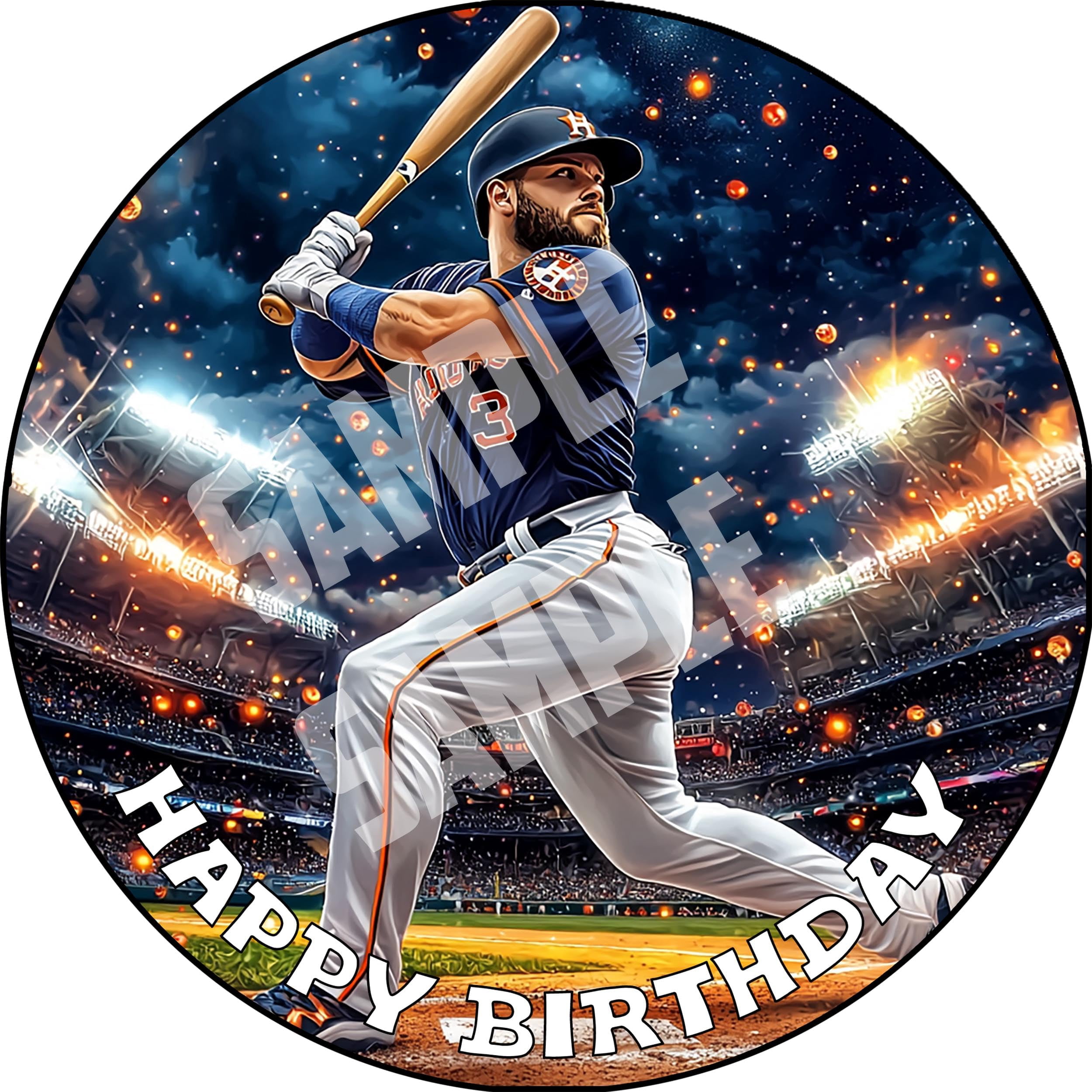 7.5x Inch Edible Cake Toppers – Football Player Themed Birthday Party ...