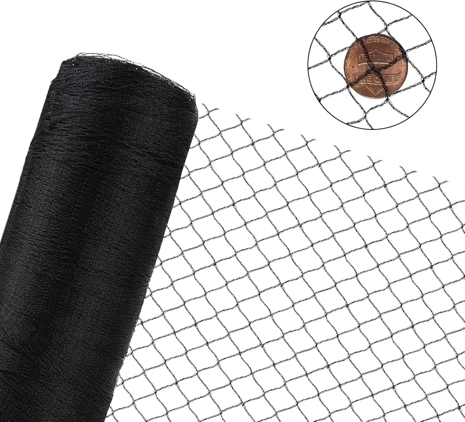 7.5x100 Ft Deer Netting, 1/2 in Strong Woven Bird Netting for Garden ...