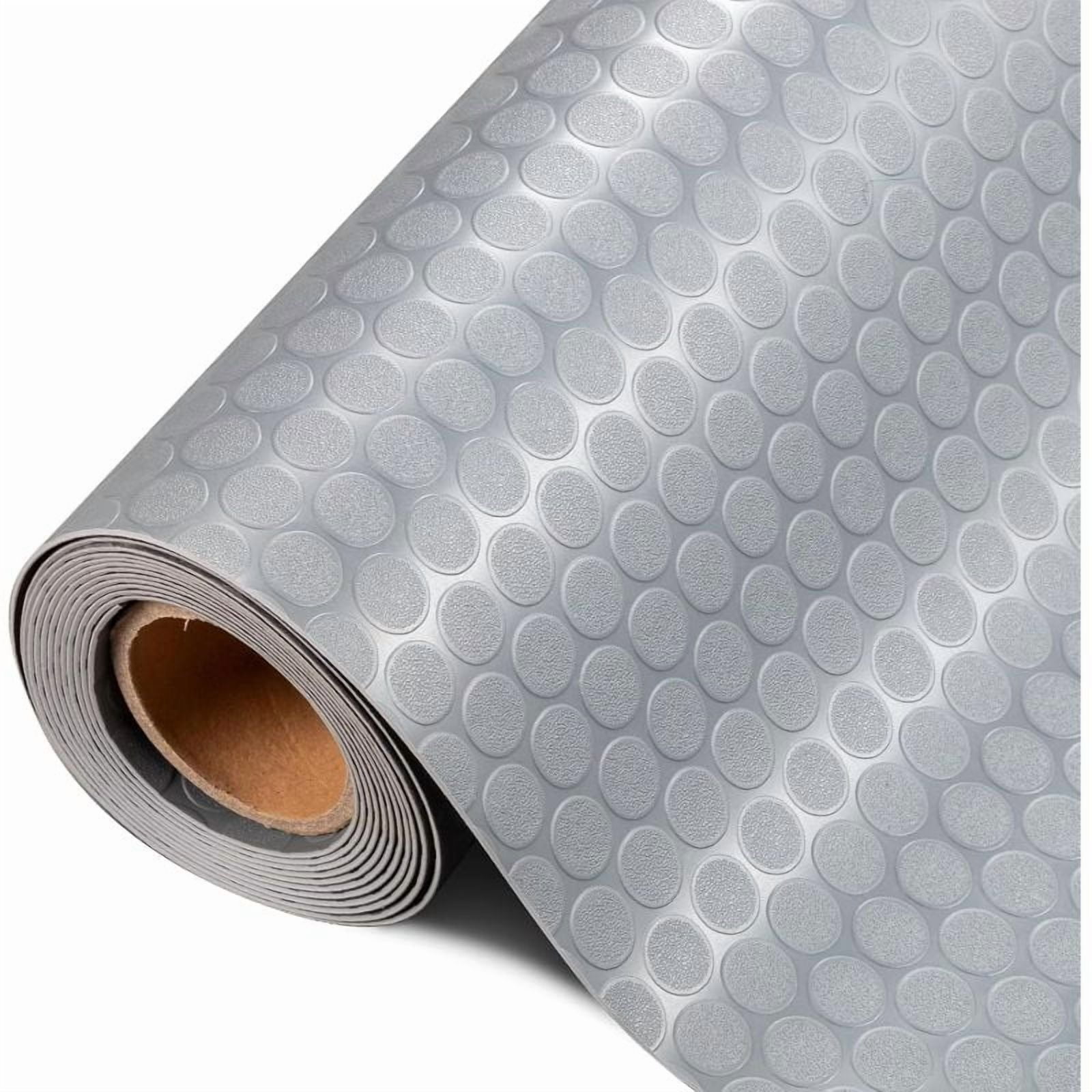 7.5x17 Ft Garage Floor Mat, PVC Roll-Up Car Parking Pad, Waterproof ...