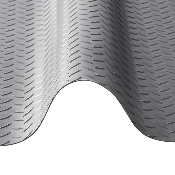 7.5x20ft Garage Floor Mat 2.2mm Thick PVC Diamond Pattern Non Slip Easy ...