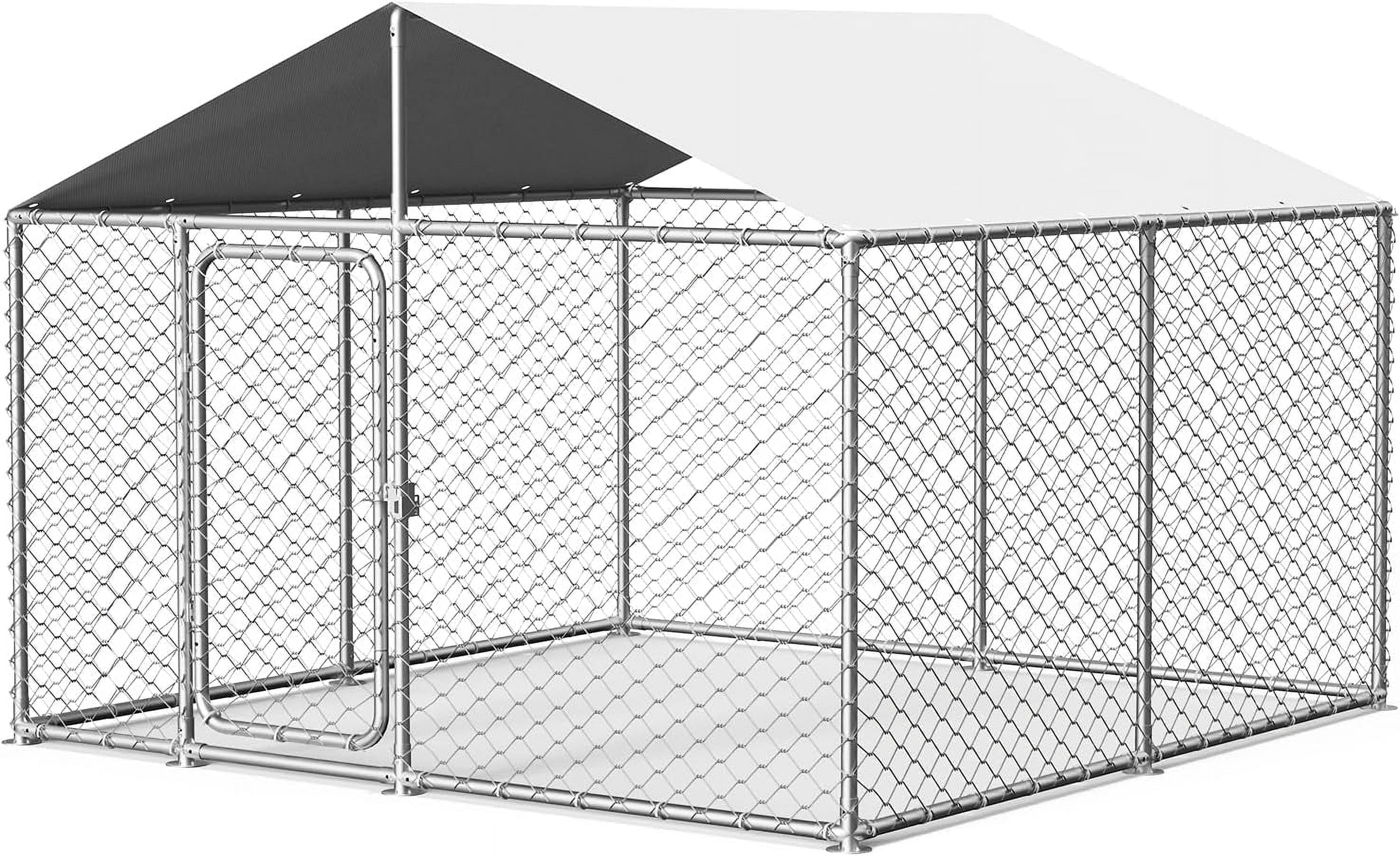 TIME RAY 7.5x7.5FT Outdoor Dog Kennel Outside Heavy Duty Dog Enclosure ...