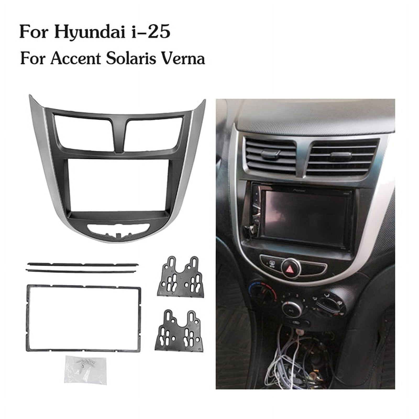 7 / 6.5 Inch 2 Din Car Dashboard Frame for Hyundai I-25/Accent 2010 ...