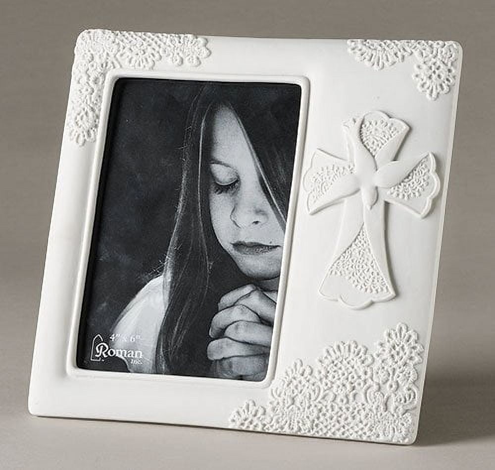 7.6"H Lace Confirmation Frame Hold 4 X 6 Photo by Roman - Walmart.com