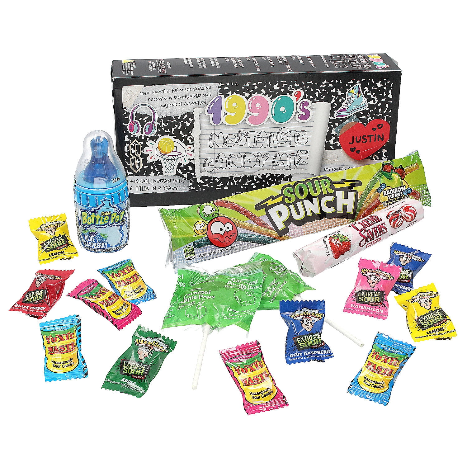 7.6 oz. Retro Party 1990s-Themed Candy & Treats Handout Assortment ...