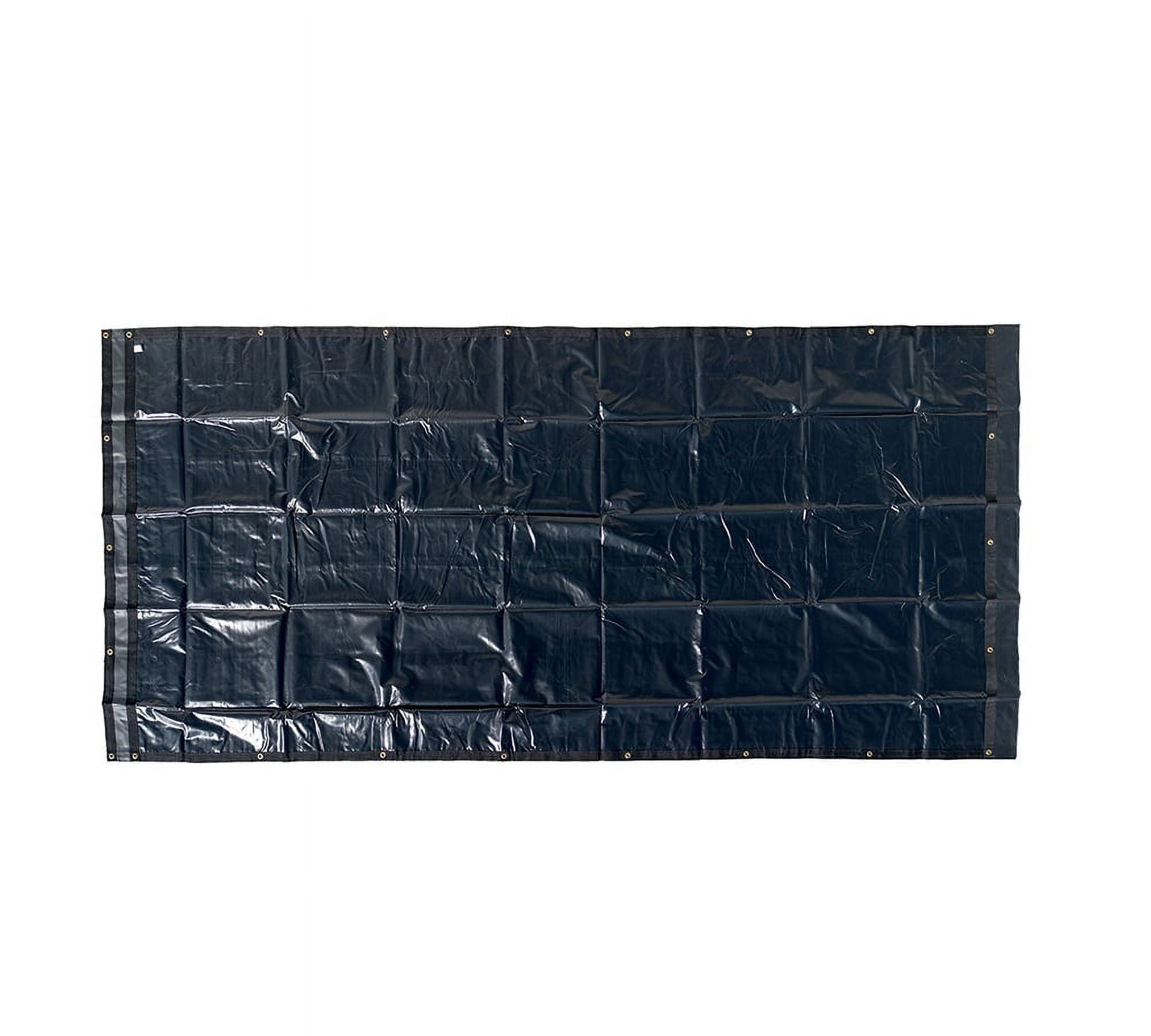 7'6" x 15' Black Asphalt Vinyl Dump Truck Tarp with Double Pocket ...