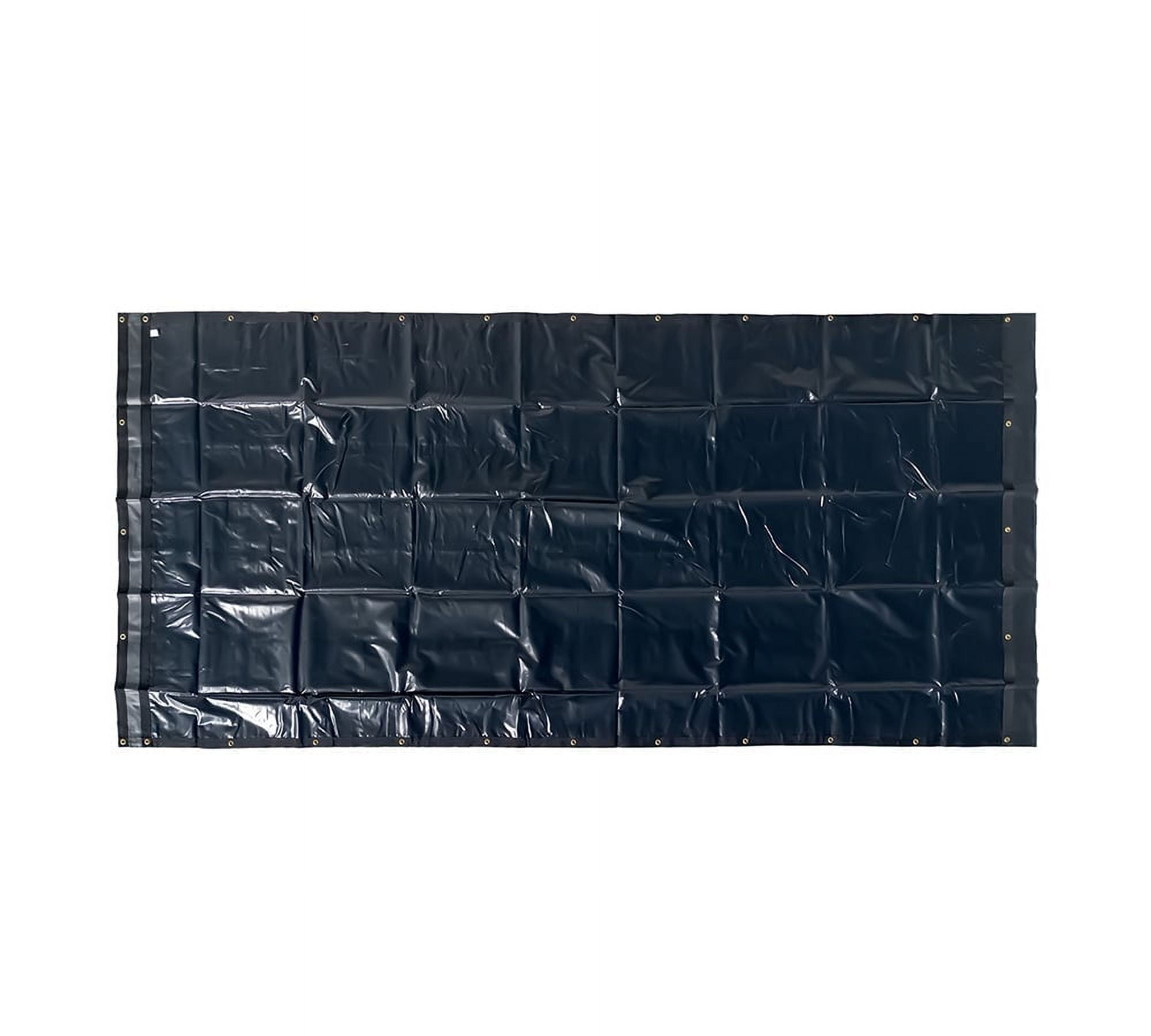 7'6" x 20' Black Asphalt Vinyl Dump Truck Tarp with Double Pocket ...