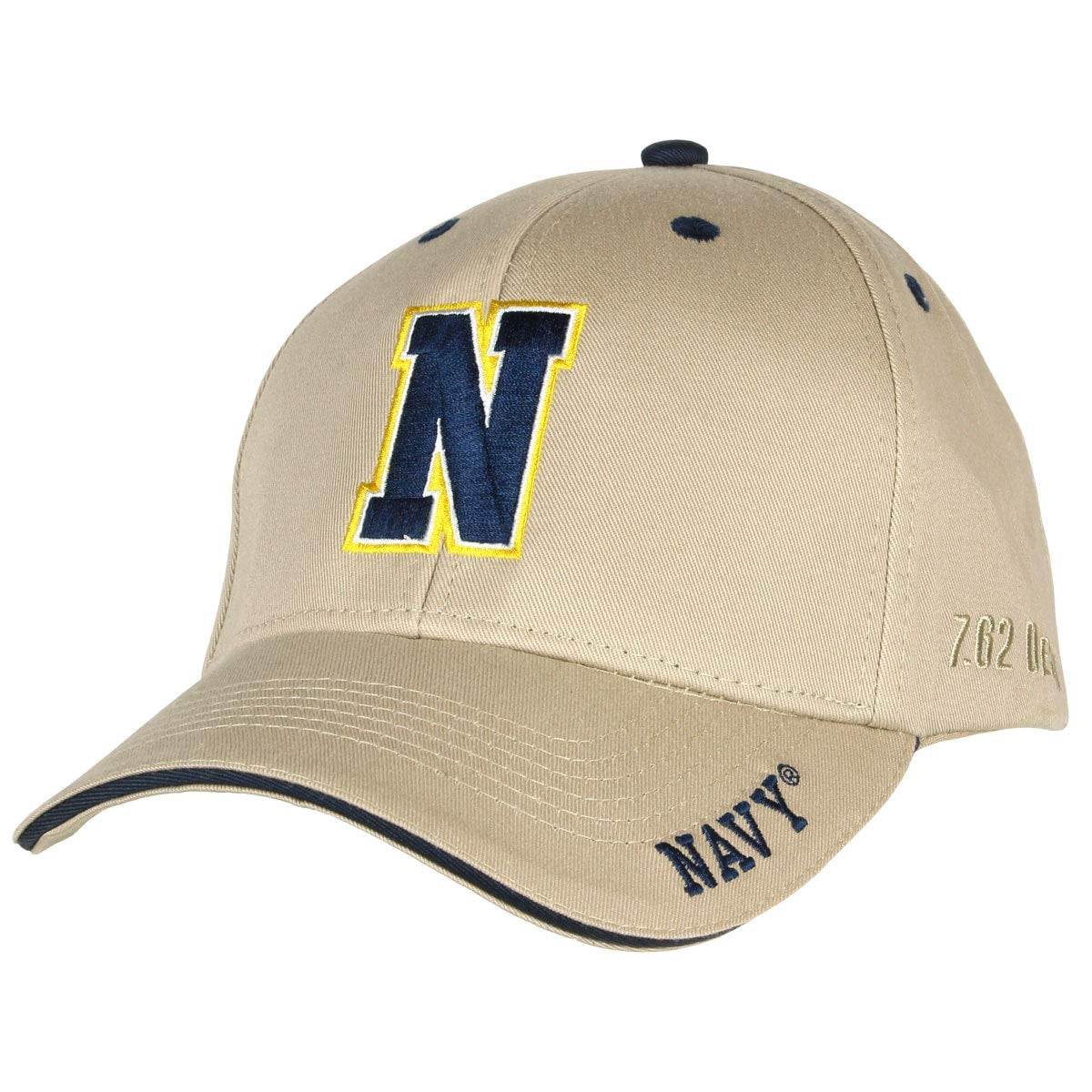 7.62 Design U.S. Navy Blue N Baseball Cap Tan - Walmart.com