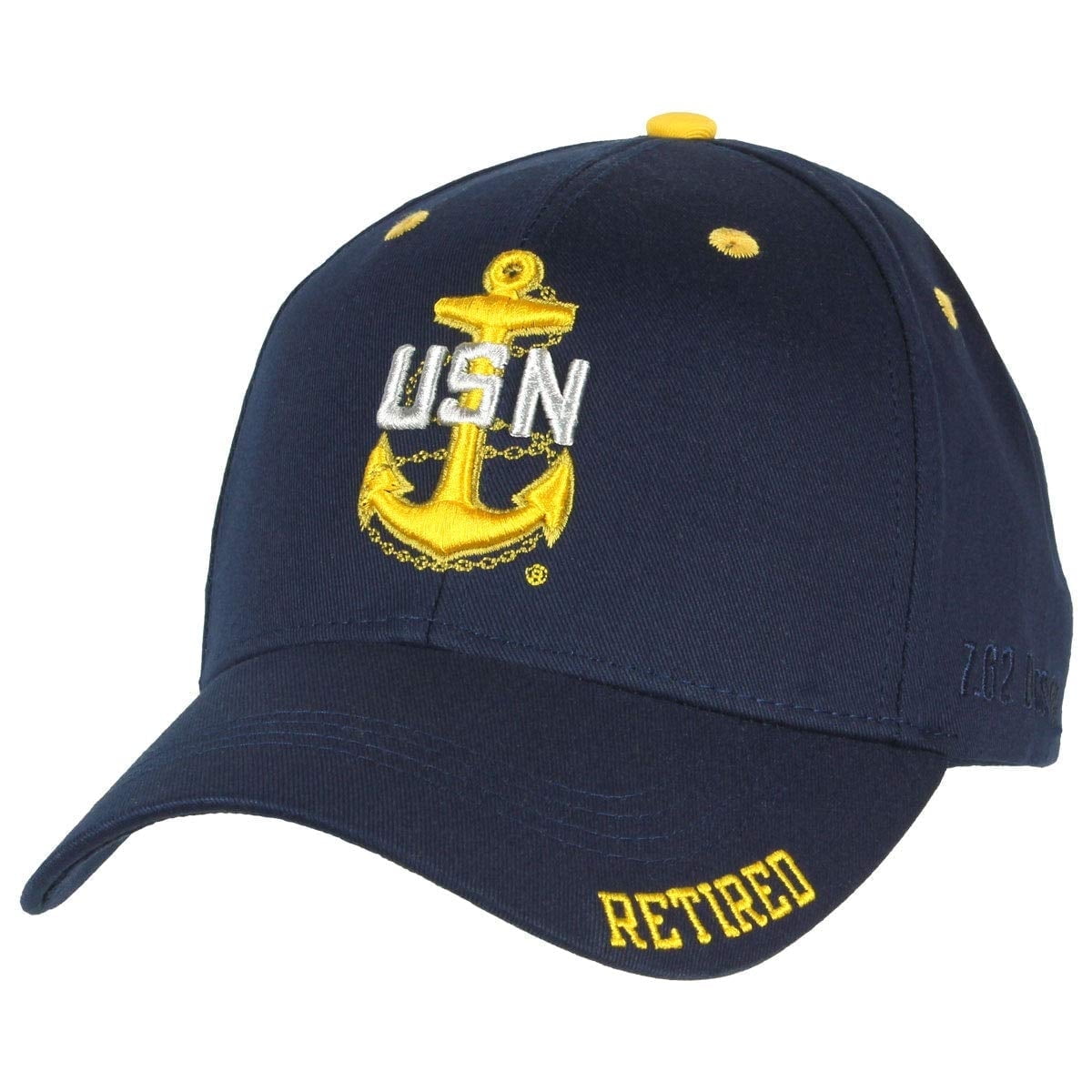 7.62 Design USN Retired Chief Baseball Cap Navy Blue - Walmart.com