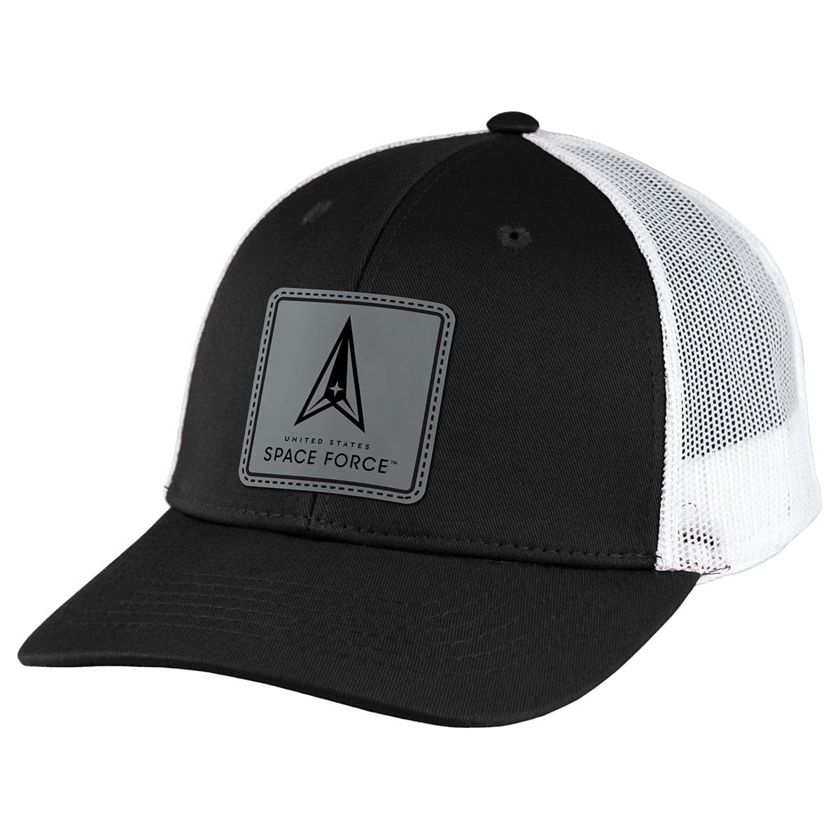 7.62 Design U.S. Space Force Logo Patch Trucker Cap Black/White ...