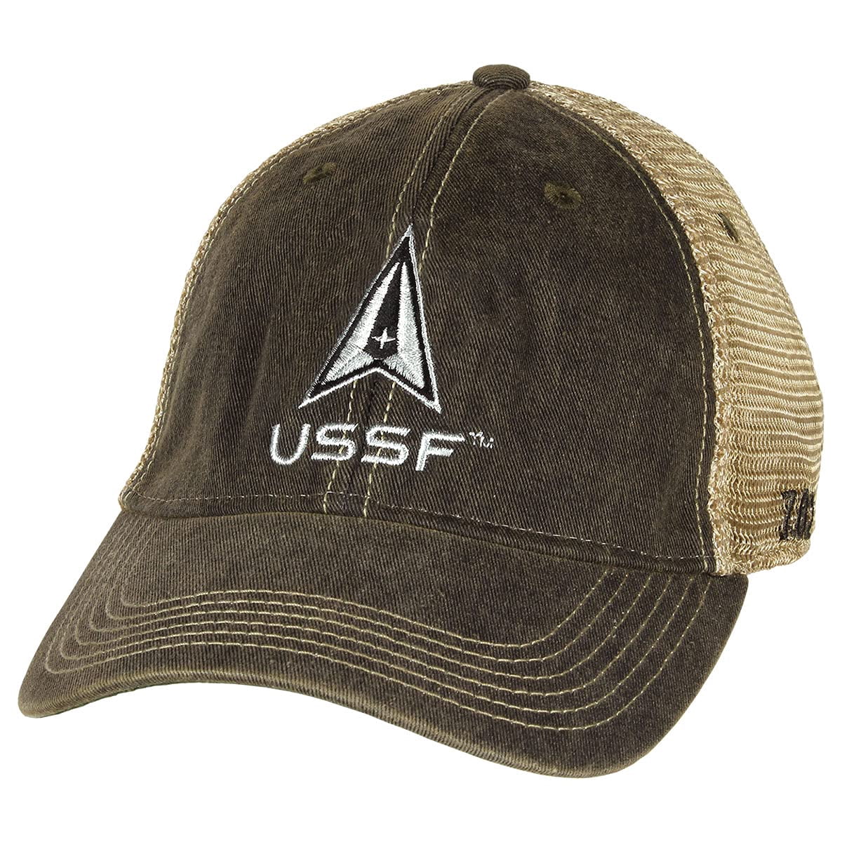 7.62 Design U.S. Space Force Logo Vintage Trucker Hat Black - Walmart.com